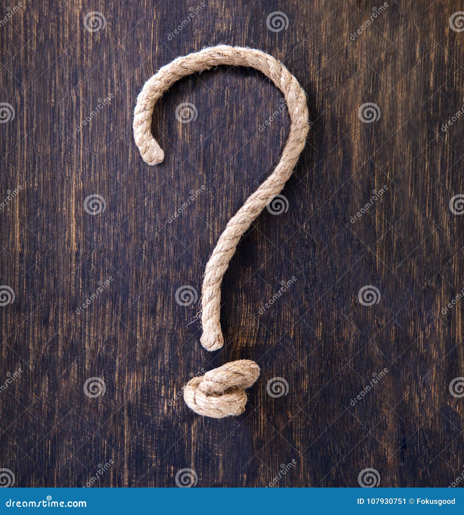 Question sign made of rope stock image. Image of answer - 107930751
