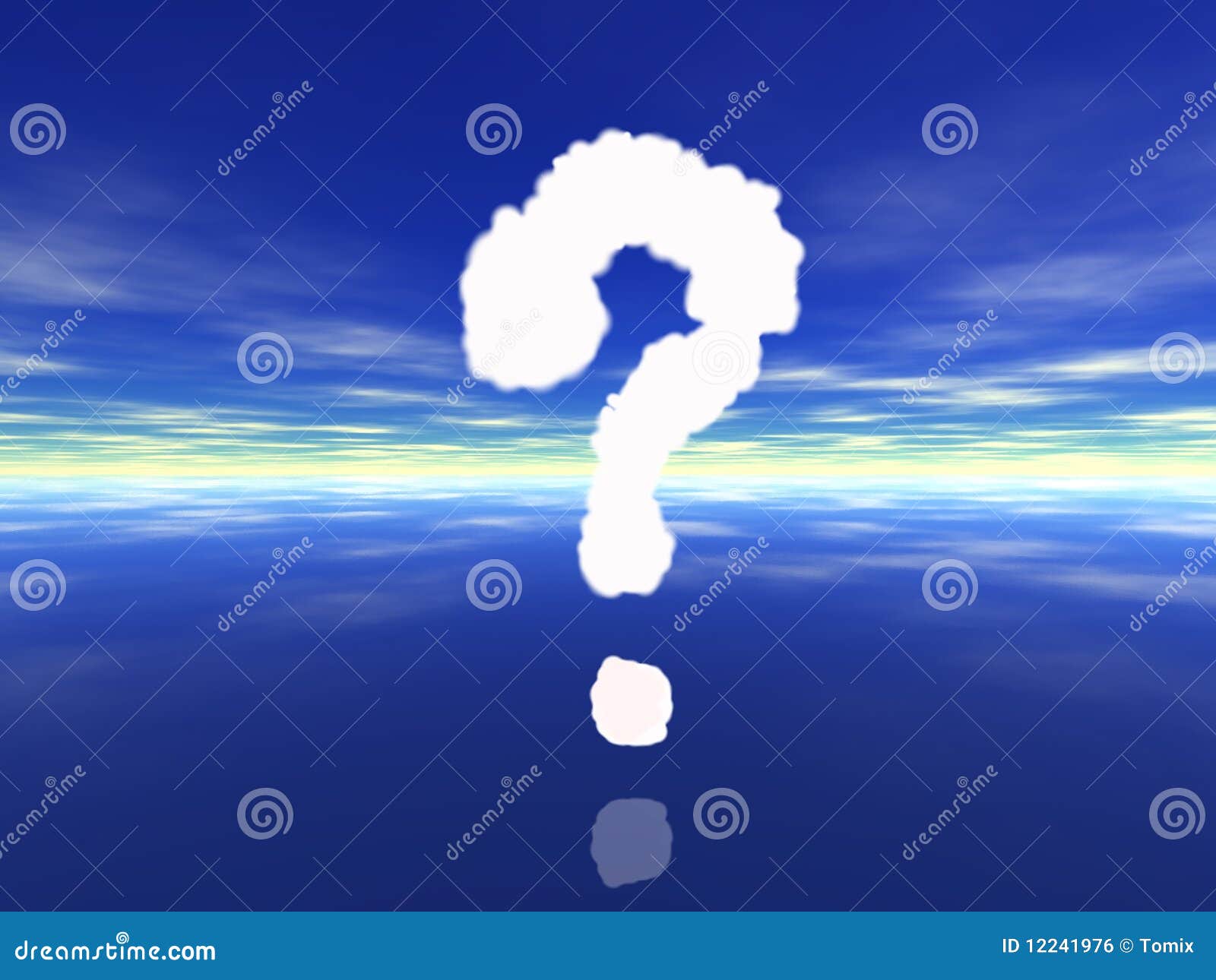 Question sign on water stock illustration. Illustration of secure ...