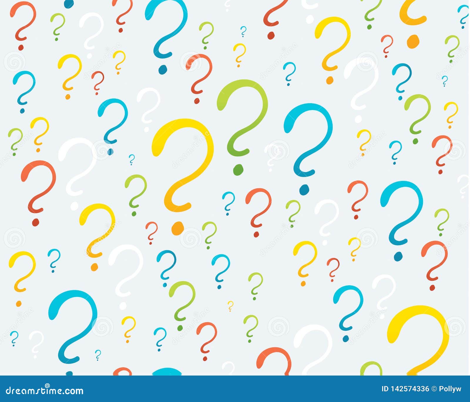 Question Signs Colorful Vector Illustration Stock Vector - Illustration ...
