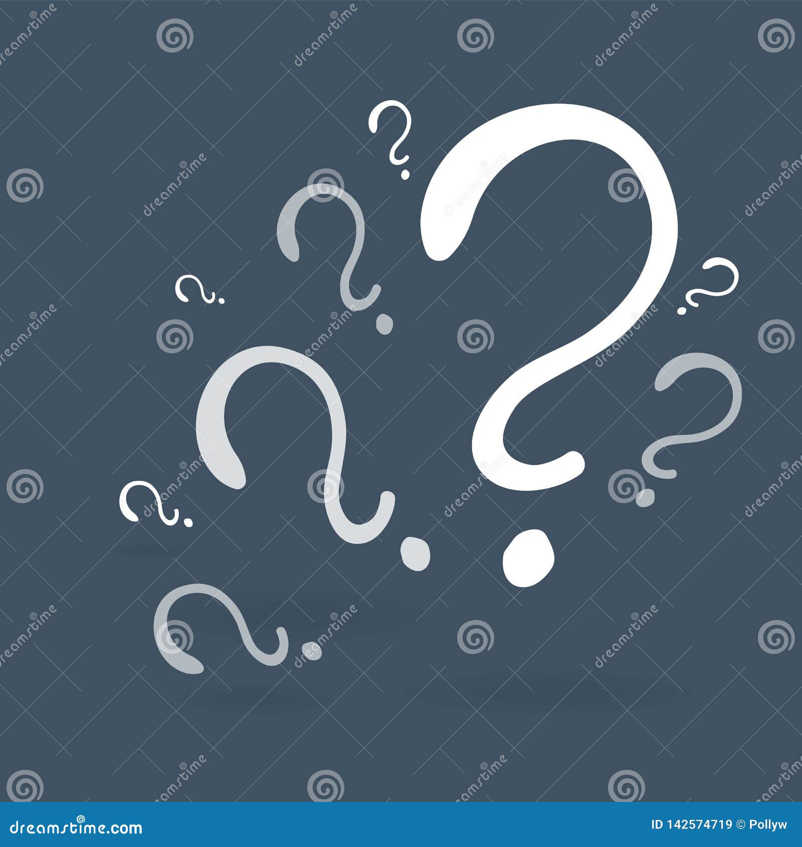 Question Signs Colorful Vector Illustration Stock Vector - Illustration ...