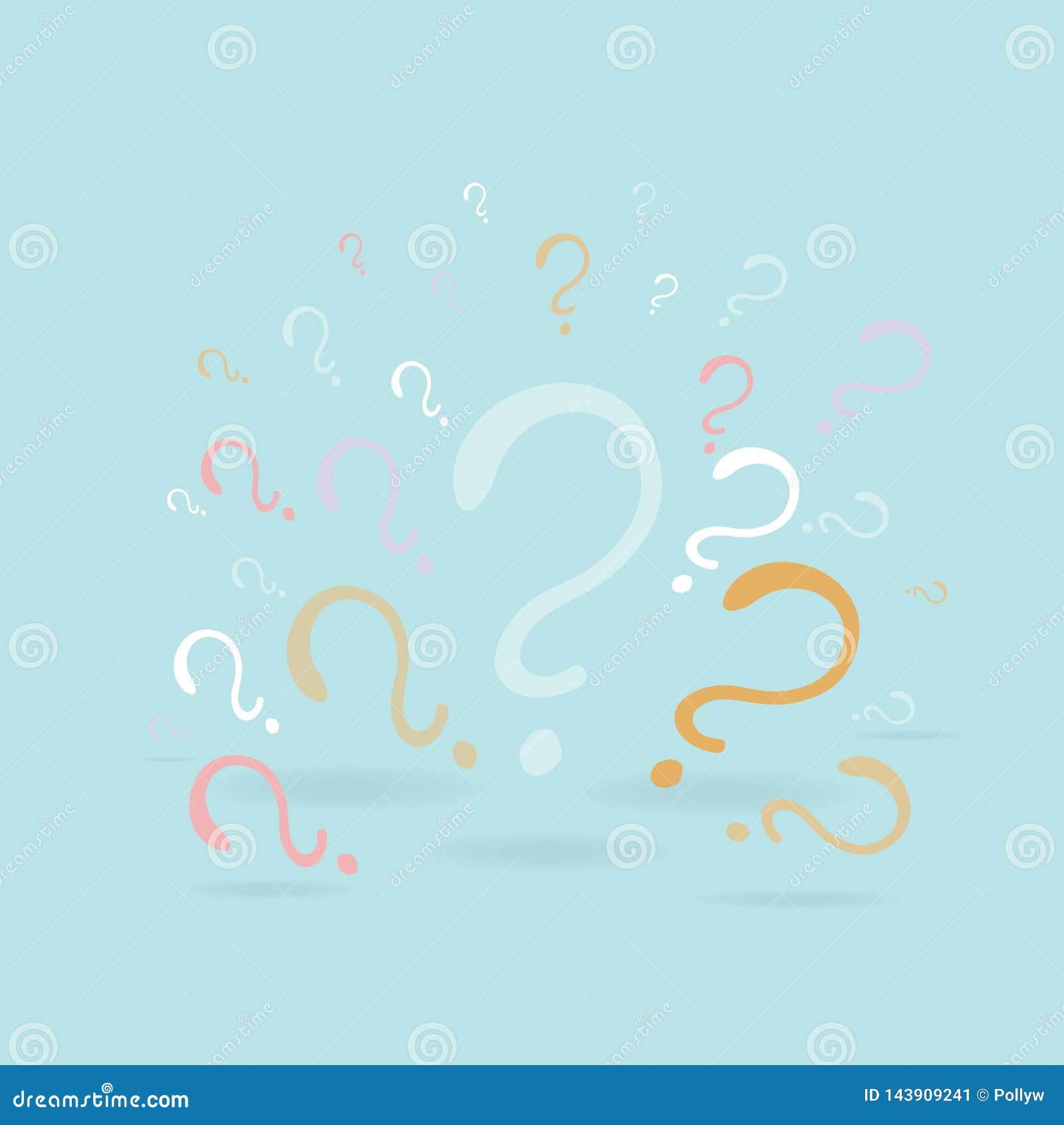 Question Signs Composition for Web and Print Decoration Stock Vector ...