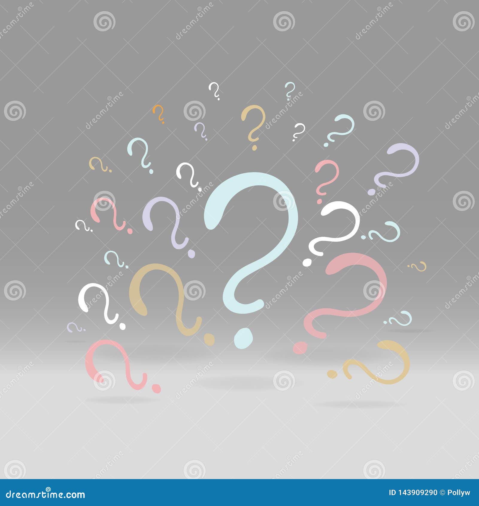 Question Signs Composition for Web and Print Decoration Stock Vector ...