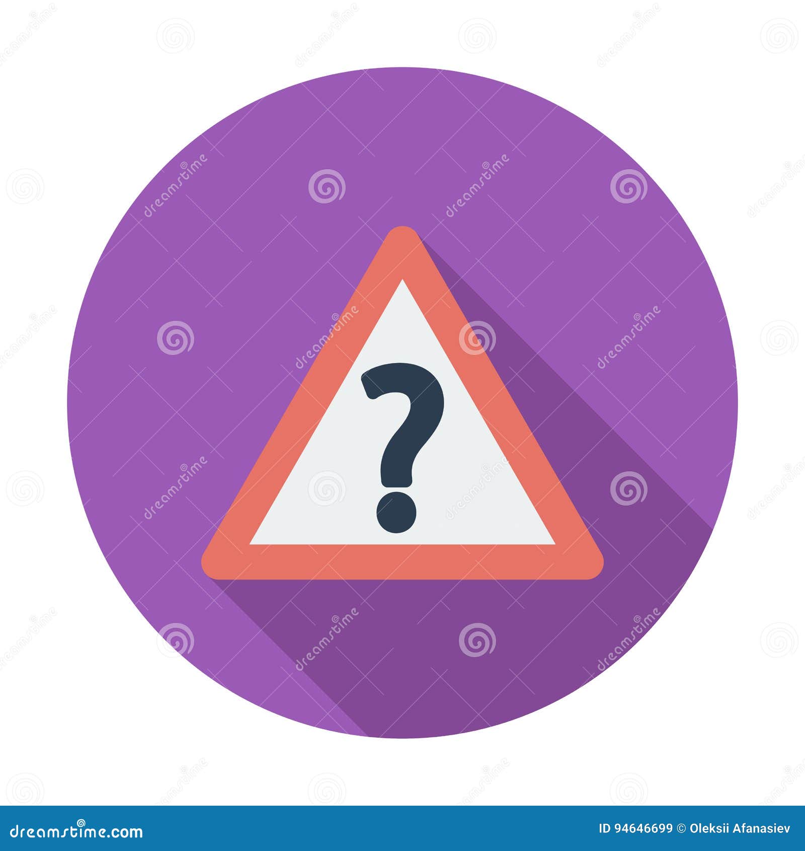 Question single icon. stock vector. Illustration of sign - 94646699