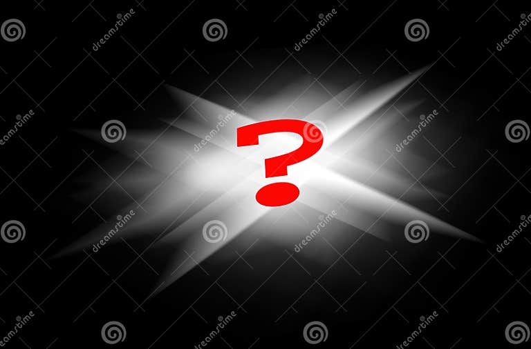 Question in space stock illustration. Illustration of shape - 126919