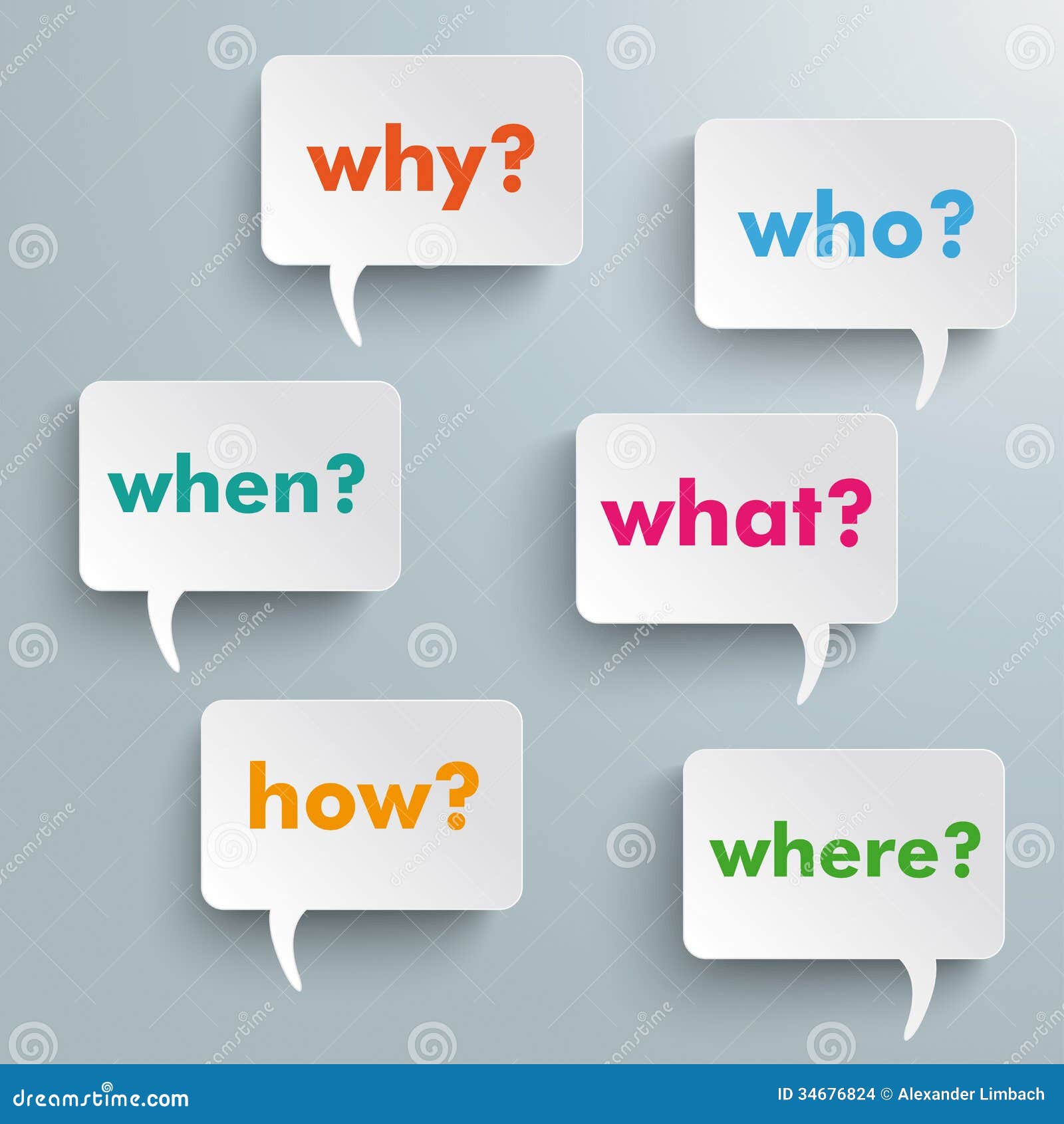 Question Speech Bubbles stock vector. Illustration of speak - 34676824