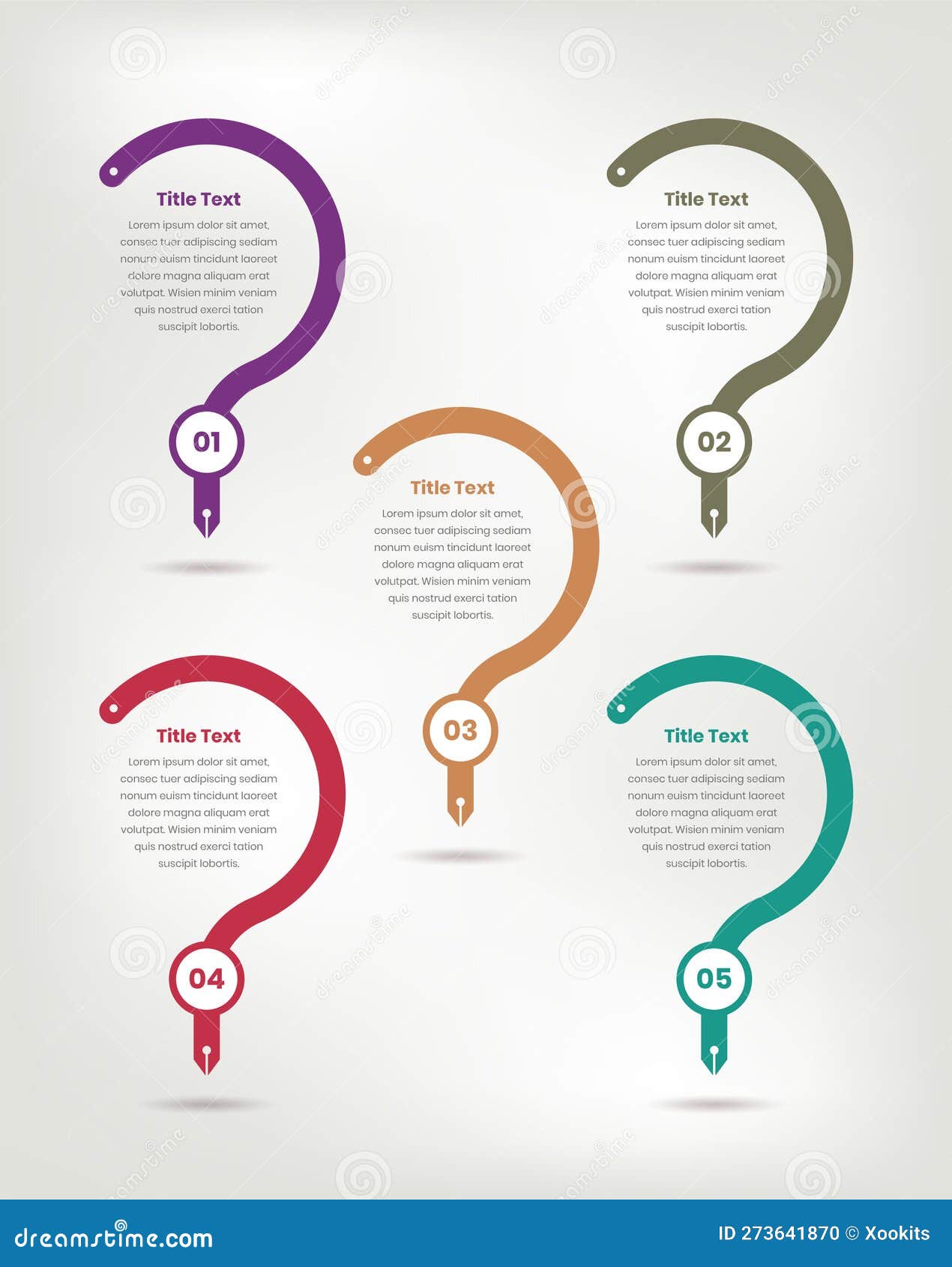 Question Style Infographic Text Presentation Template Stock Vector ...