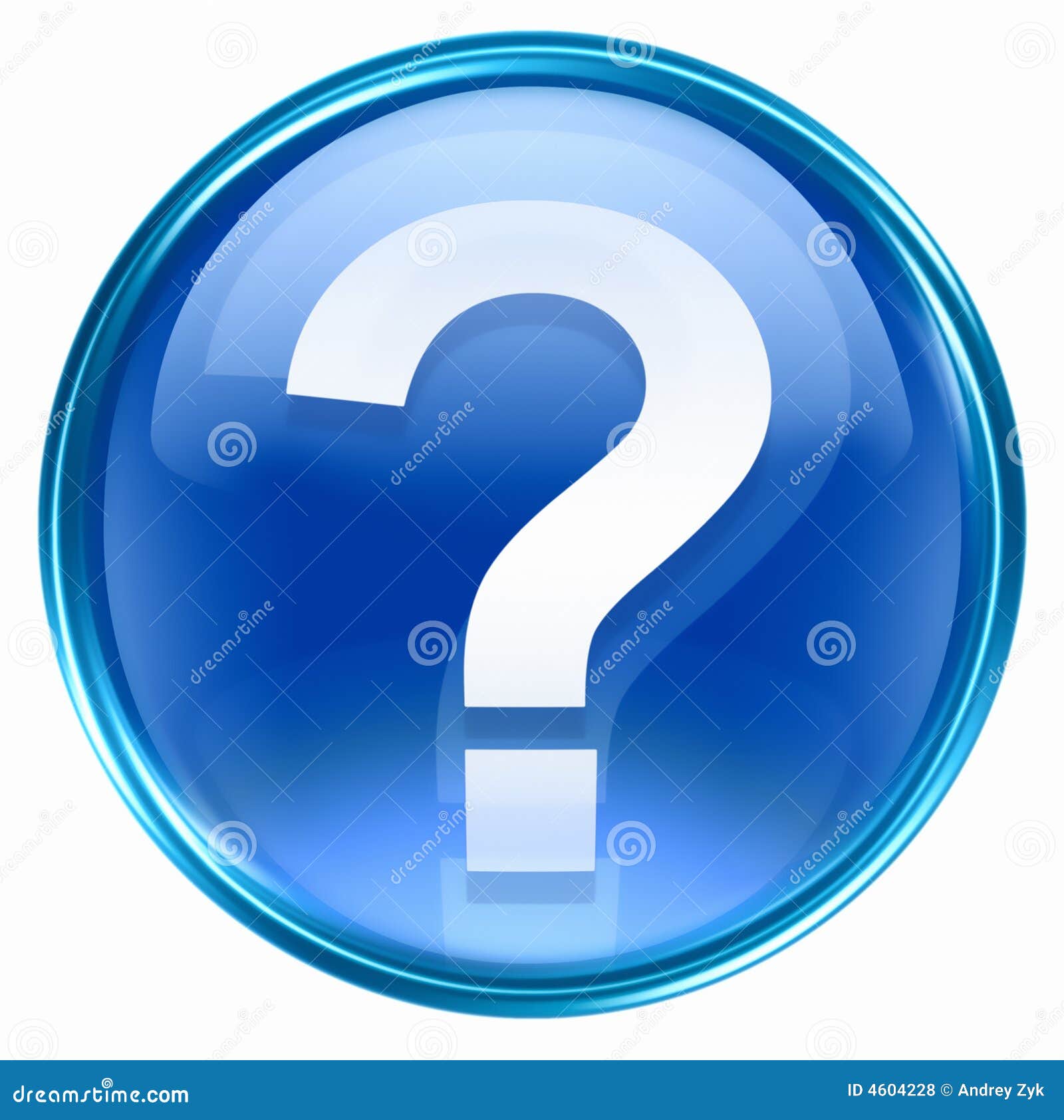 Question symbol icon blue stock illustration. Illustration of button ...