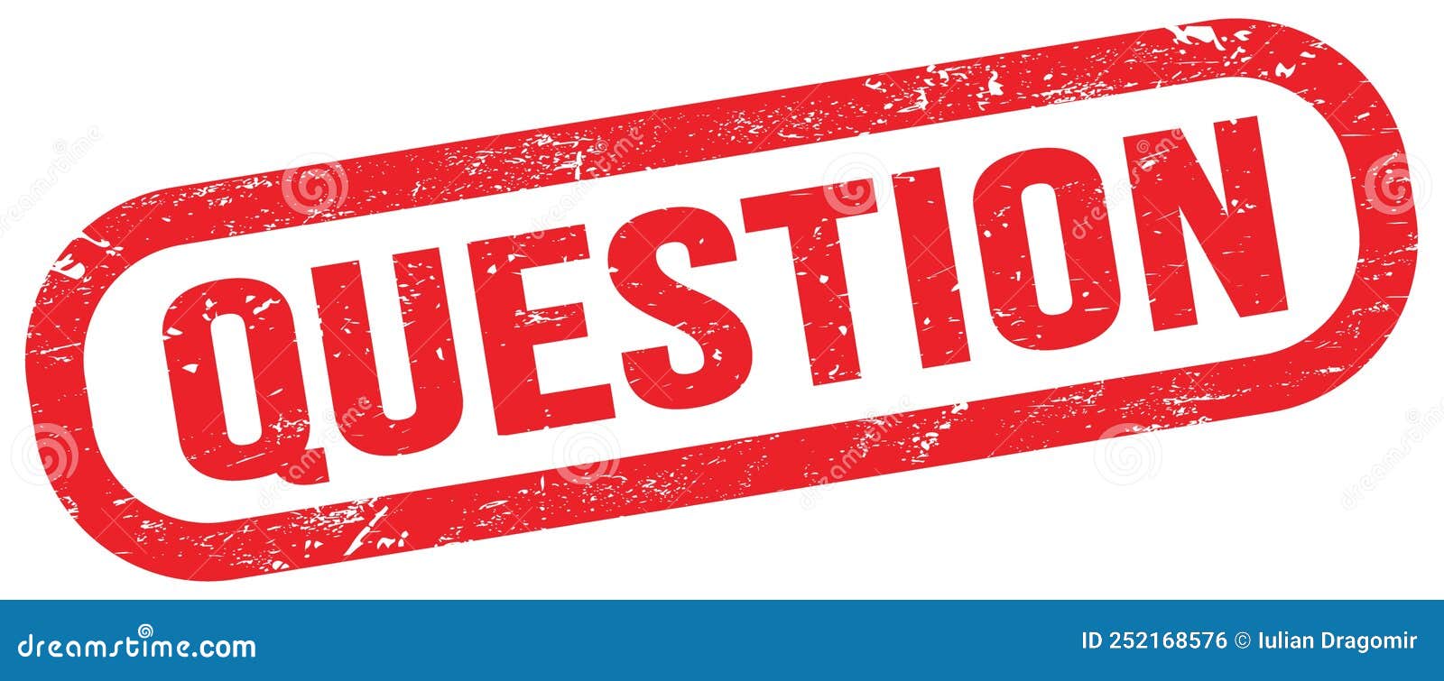 QUESTION, Text Written on Red Stamp Sign Stock Illustration ...