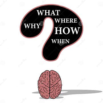 Question for thinking stock vector. Illustration of creative - 68941931