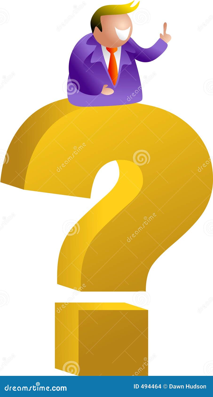 Question time stock illustration. Illustration of concepts - 494464