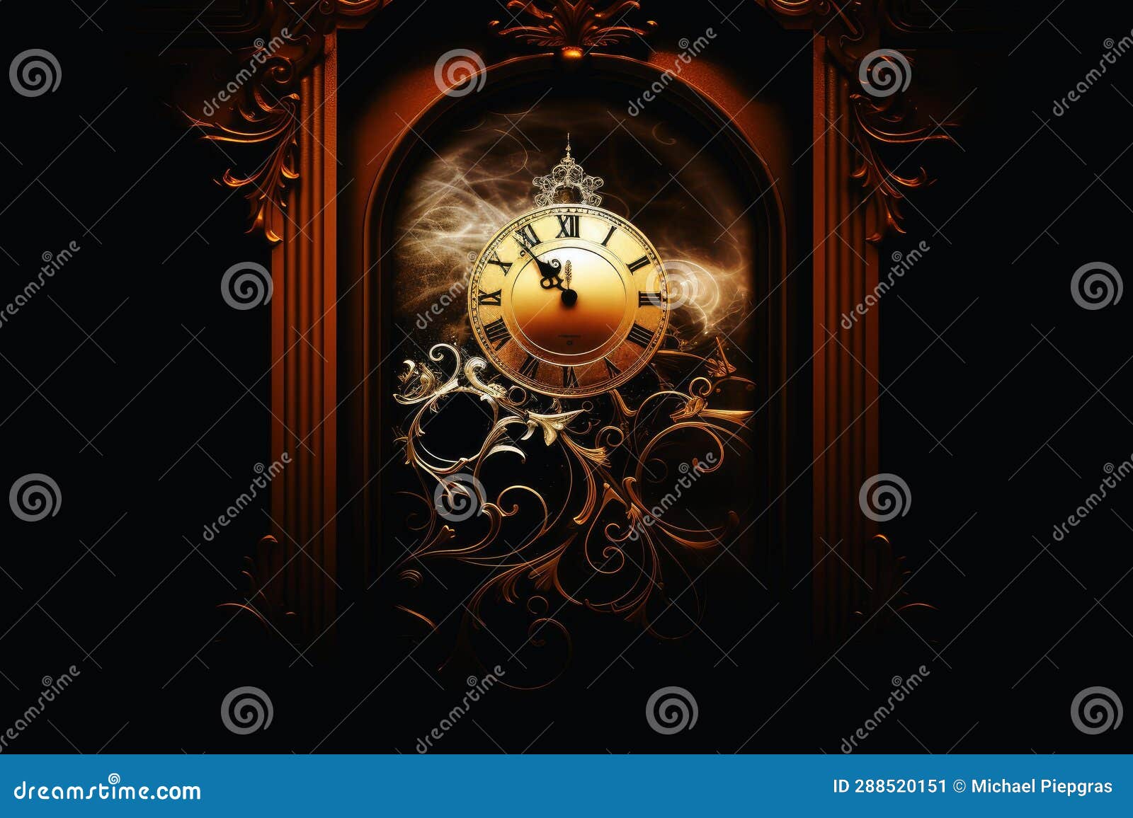 A Question of Time on a Old Clock Stock Image - Image of pressure, dial ...