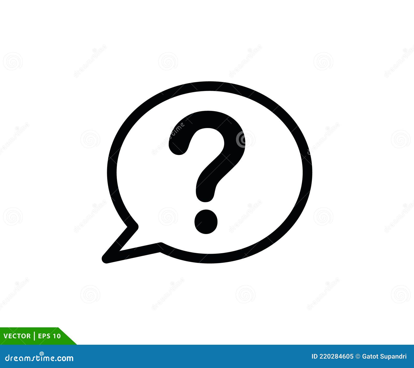 Question Vector Logo Design Template Stock Vector - Illustration of ...