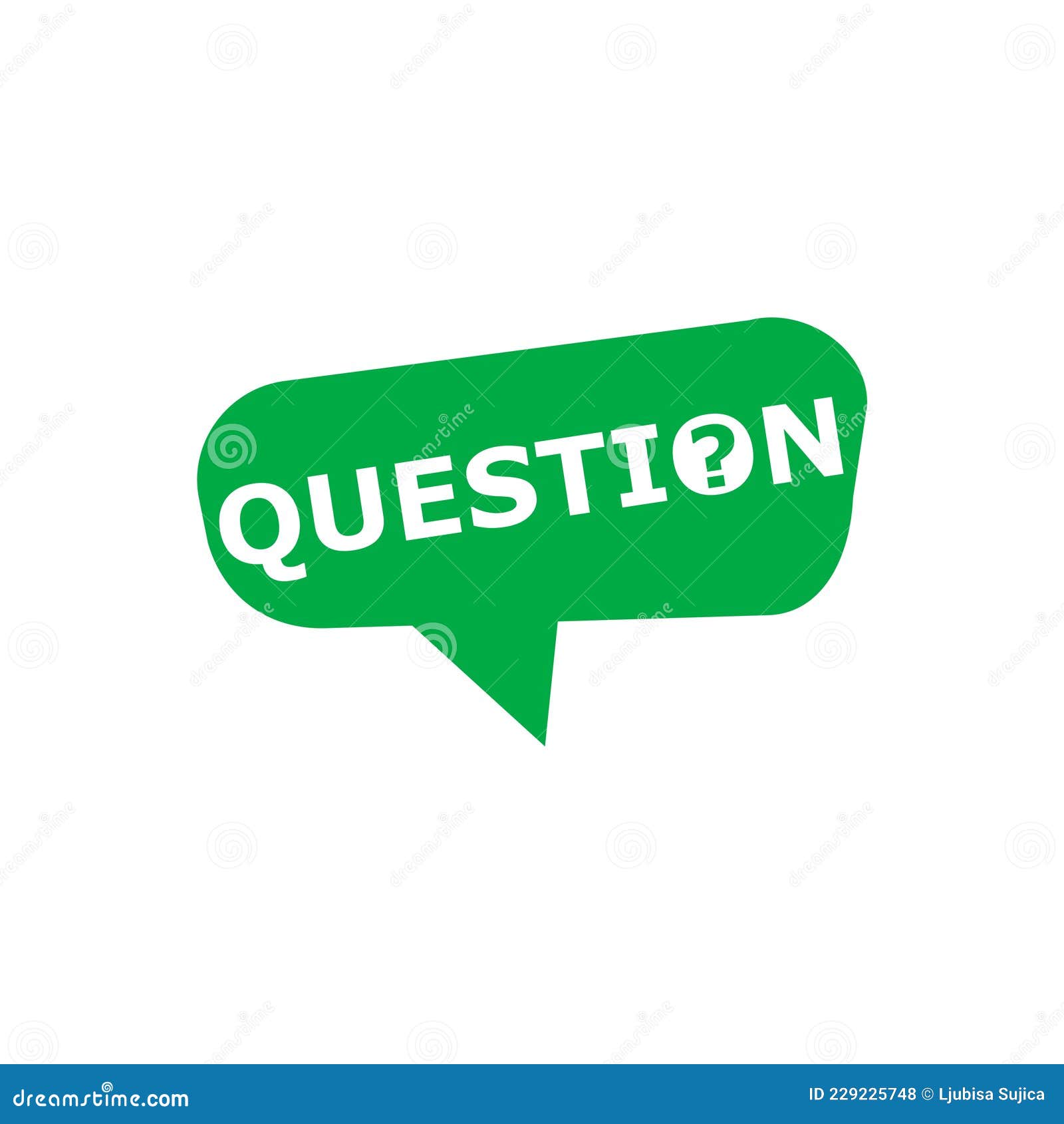 Question Word Icon Isolated on White Background Stock Vector ...