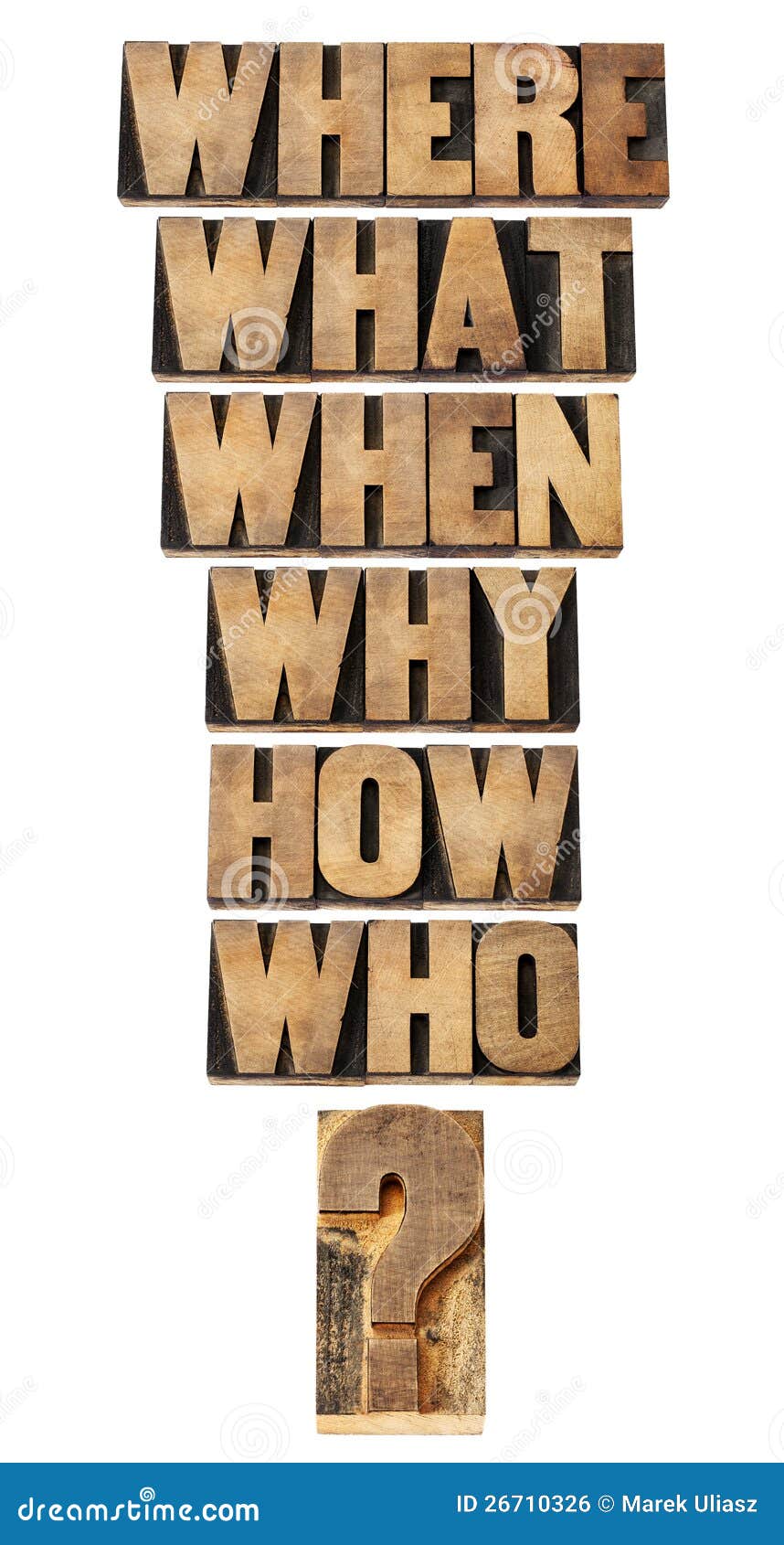 Questiona a Colagem No Tipo De Madeira Foto de Stock - Imagem de ...