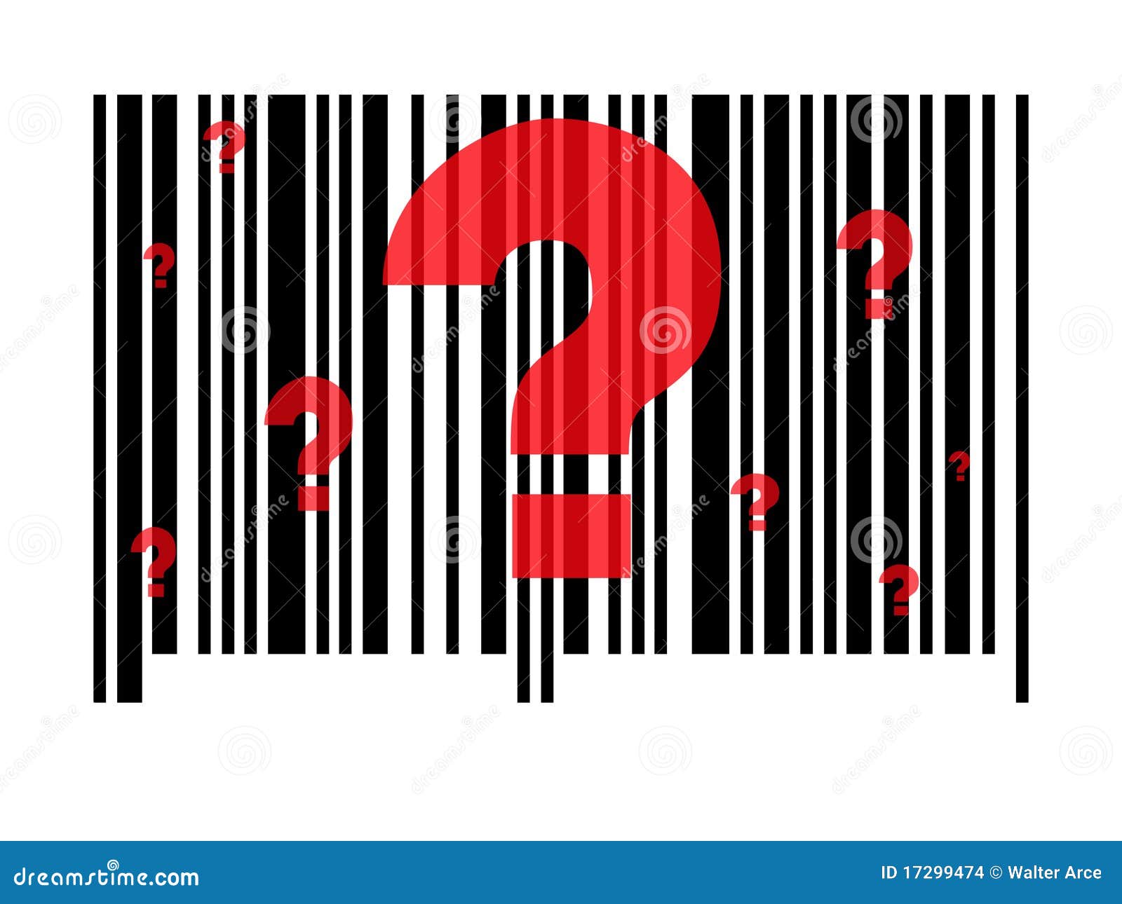 Questionable Barcode stock illustration. Illustration of commerce ...