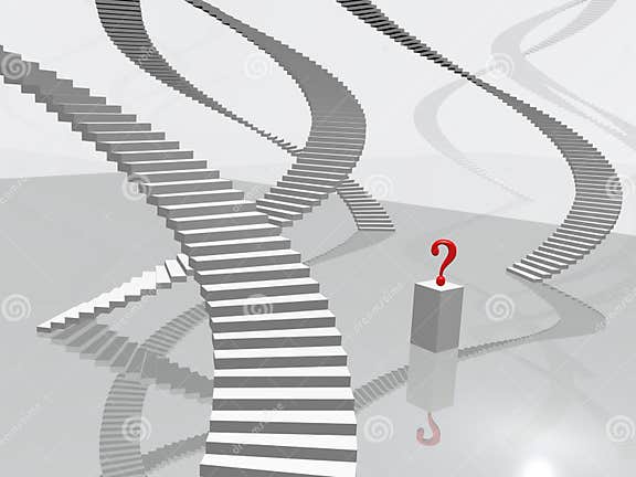 Questionable Path stock illustration. Illustration of walk - 15278988