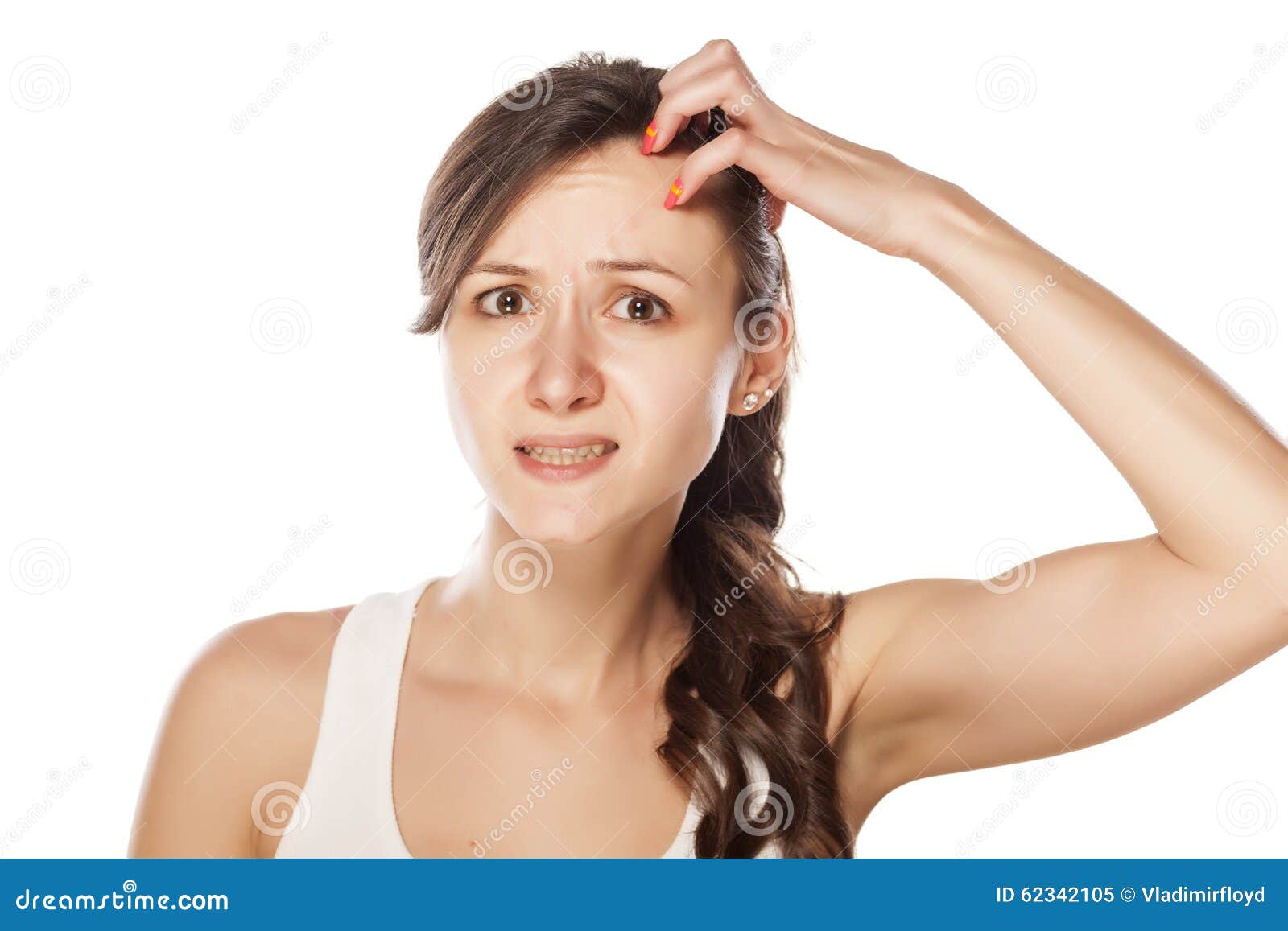 Questionable woman stock image. Image of decision, gesture - 62342105