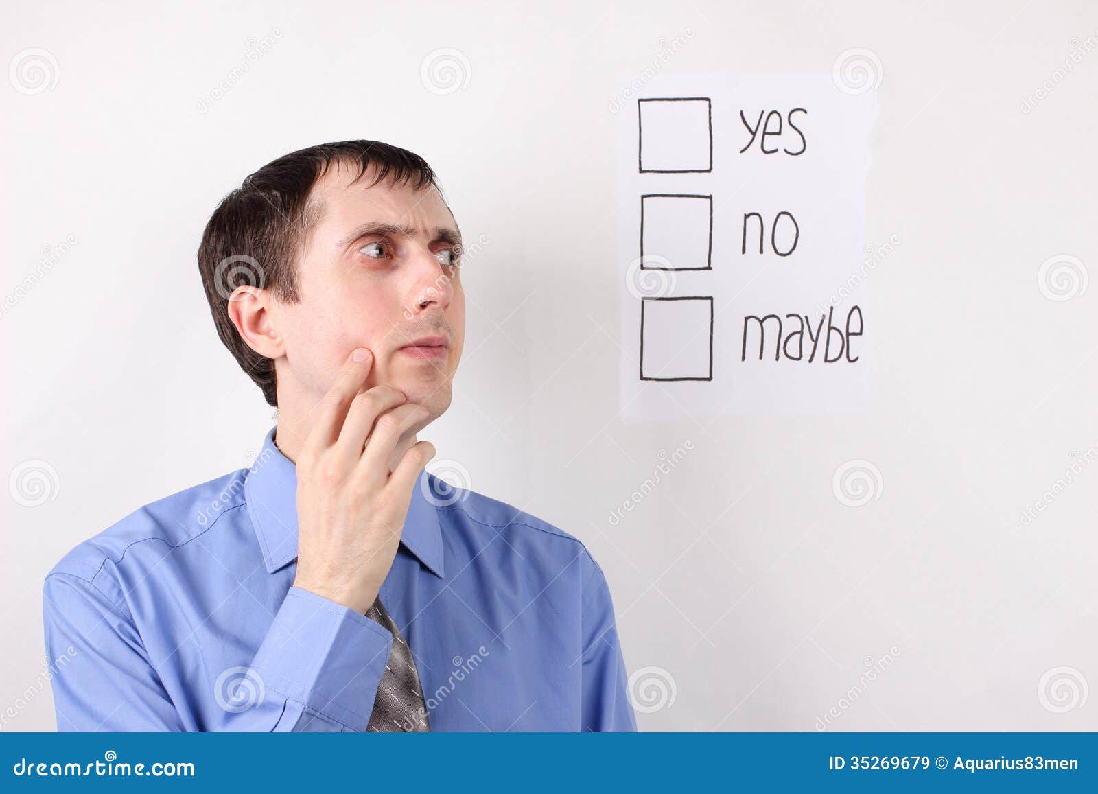 Questioned the decision stock image. Image of male, politics - 35269679