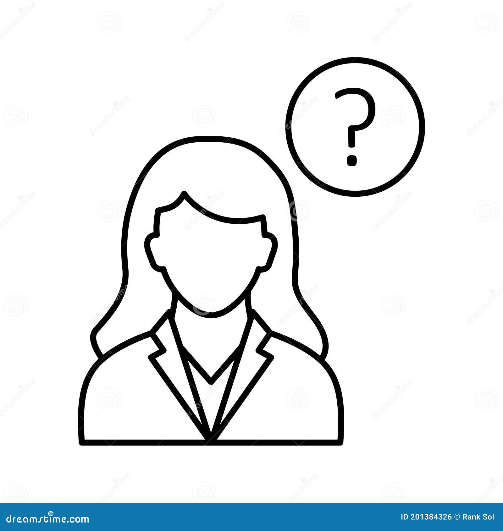 Questioner Vector Icon Which Can Easily Modify or Edit Stock Vector ...