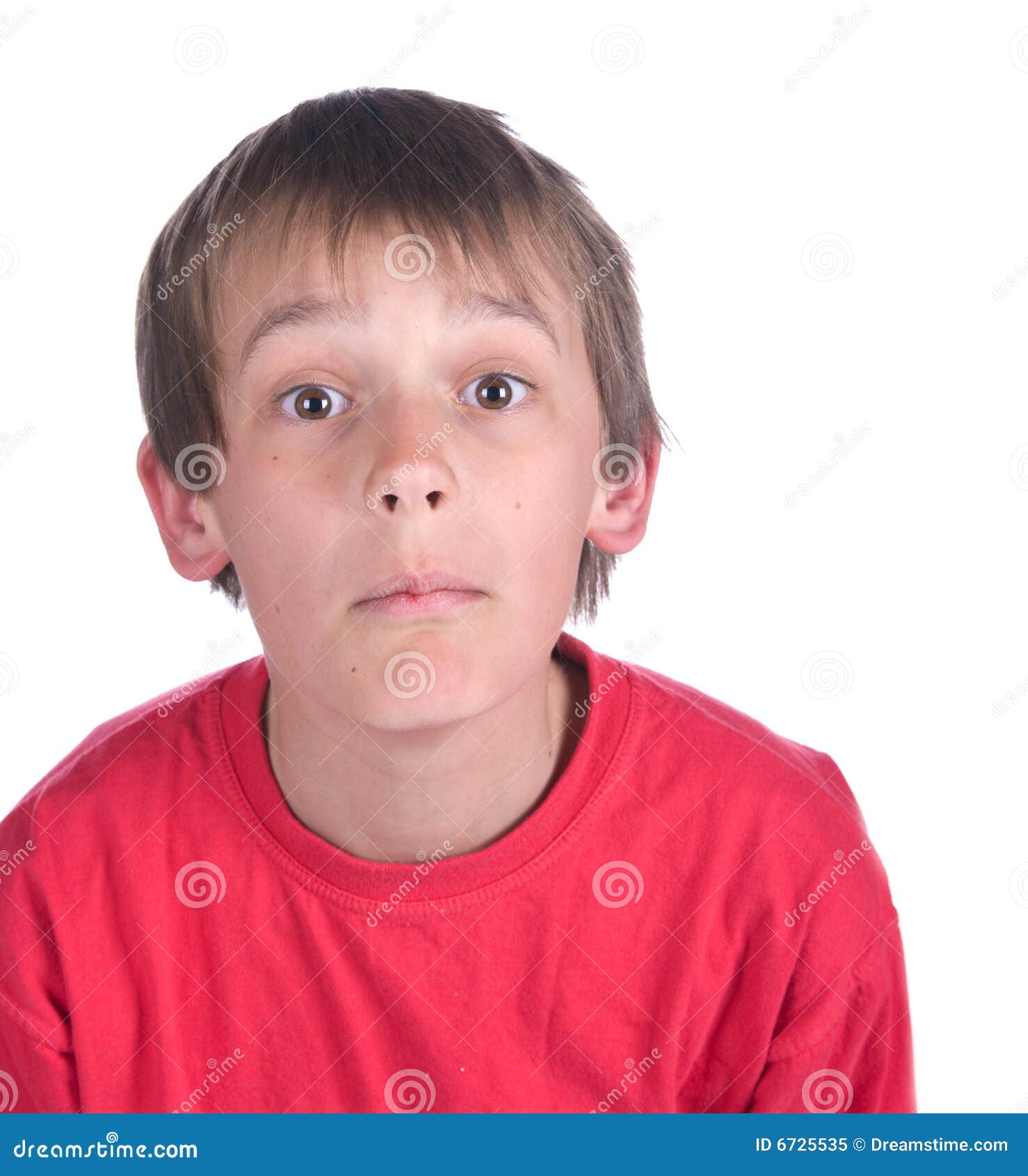 Questioning boy stock image. Image of child, male, isolated - 6725535