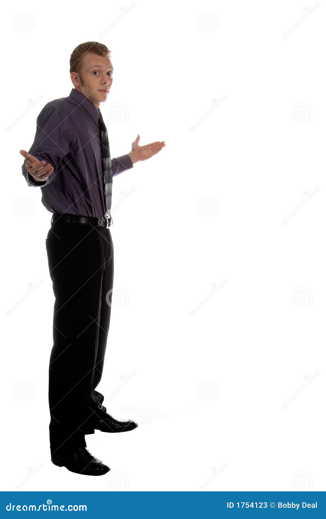 Questioning Businessman stock image. Image of collar, executive - 1754123