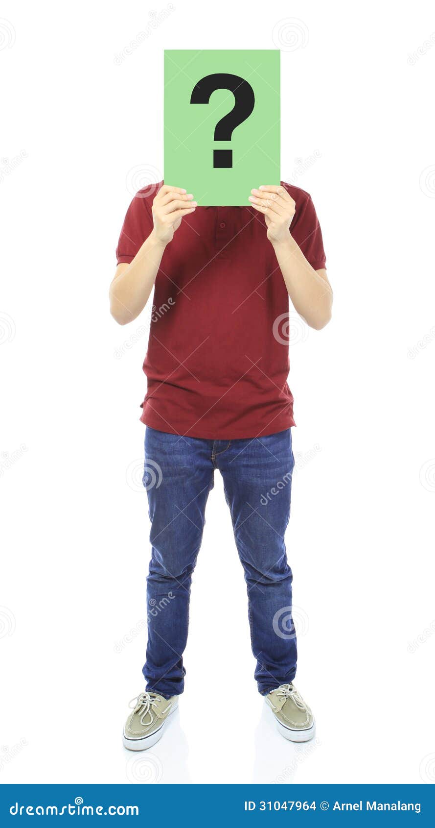 Questioning Face stock photo. Image of jeans, mask, standing - 31047964