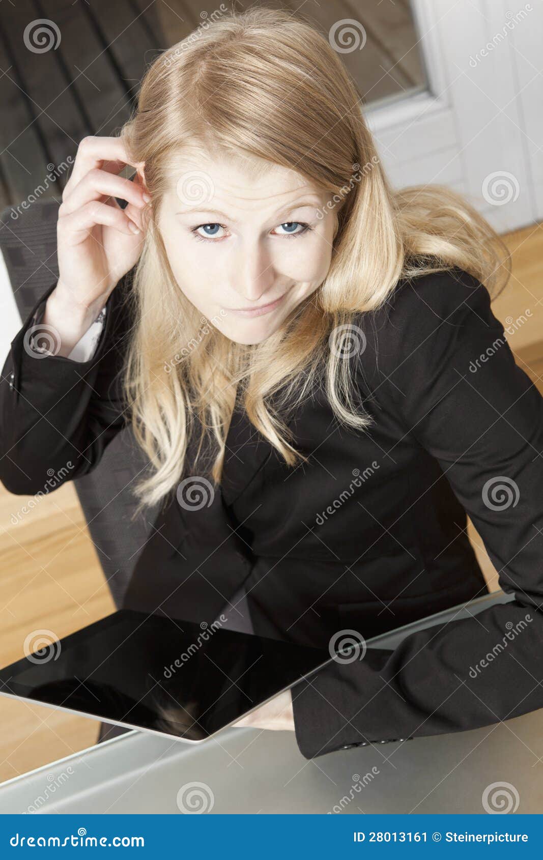 Questioning Look of Businesswoman Stock Image - Image of global ...