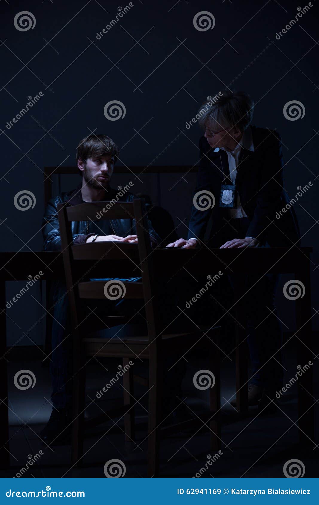 Questioning a Suspicious Man Stock Image - Image of questioning ...