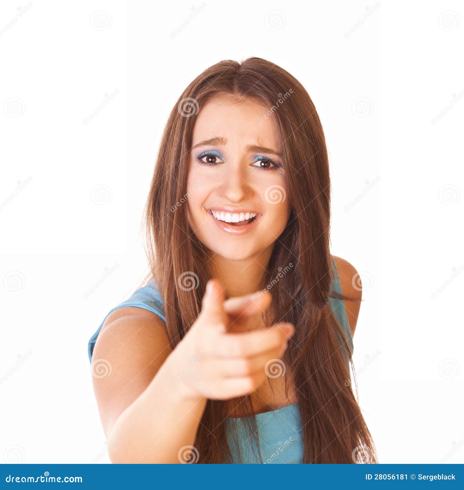 Questioningly woman stock image. Image of female, expression - 28056181