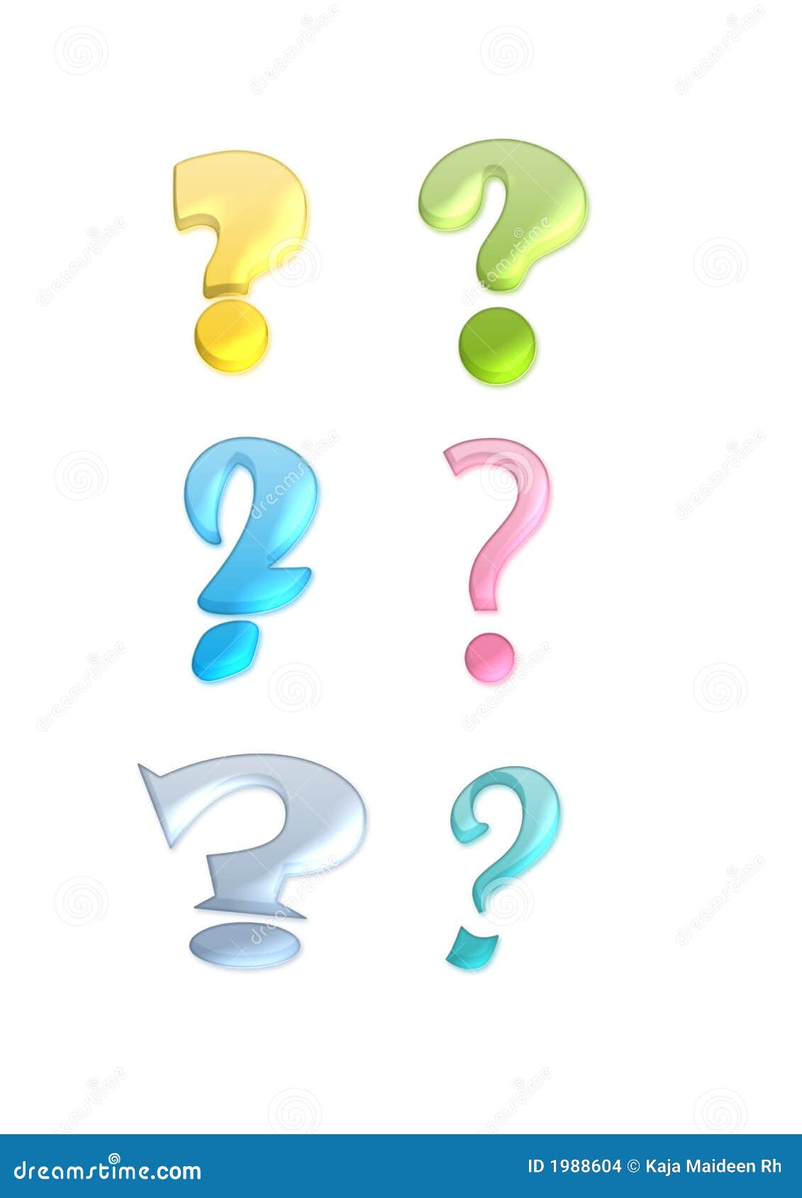 Questionmarks stock illustration. Illustration of aquatic - 1988604
