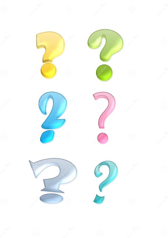 Questionmarks stock illustration. Illustration of aquatic - 1988604