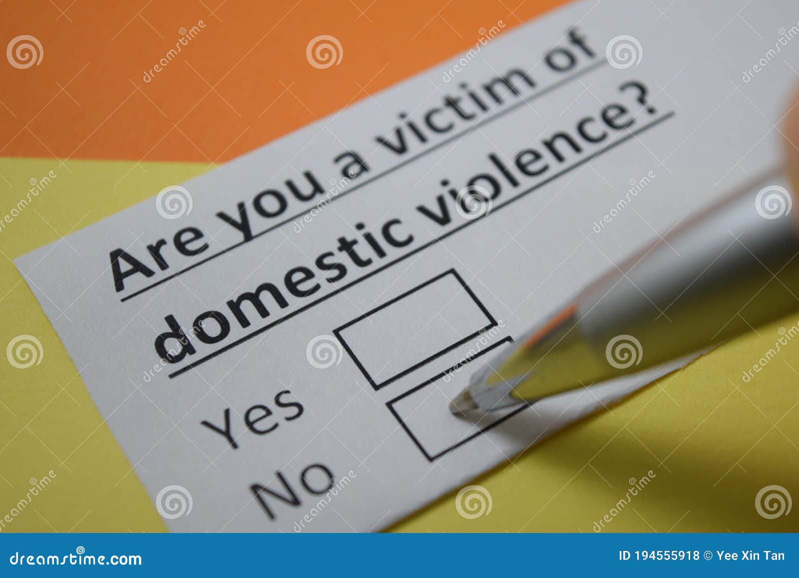 Questionnaire stock photo. Image of questionnaire, violence - 194555918