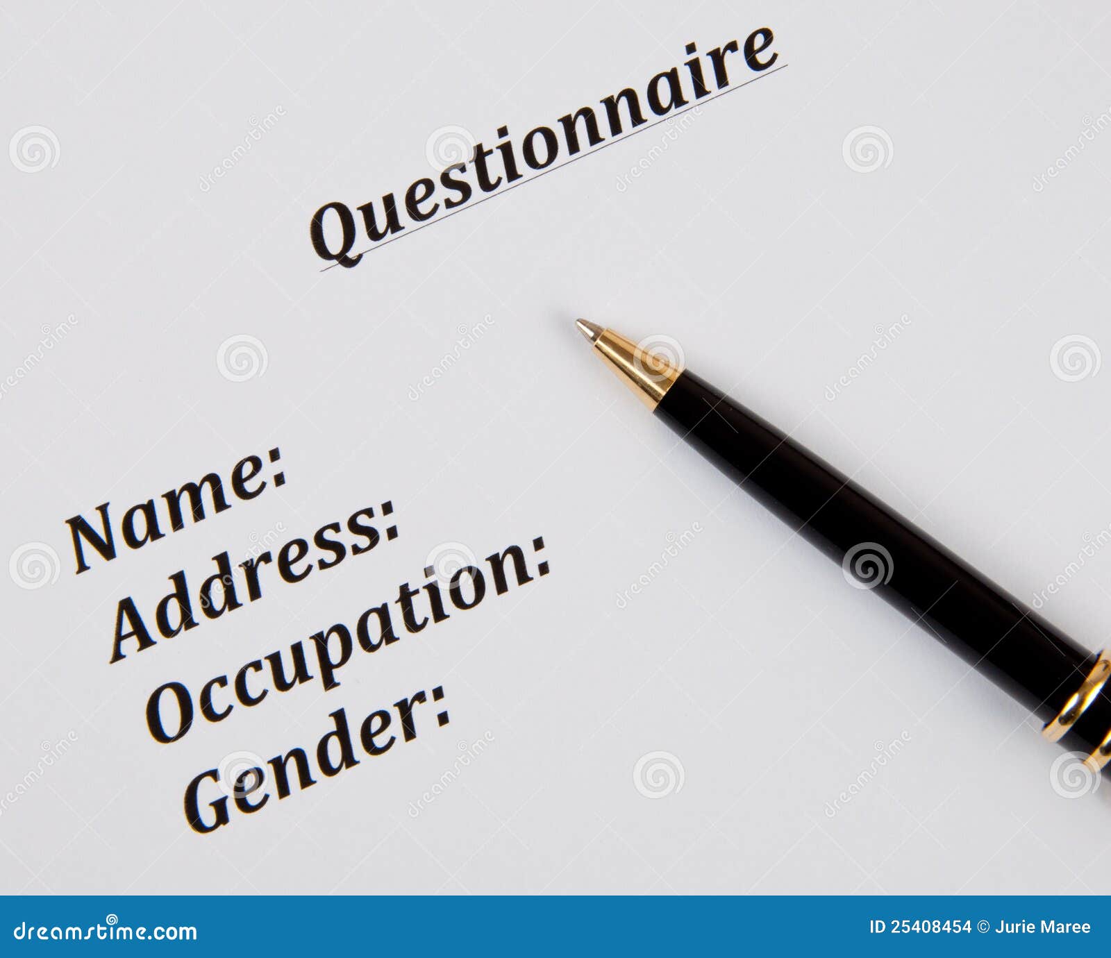 Questionnaire stock photo. Image of information, questionnaire - 25408454