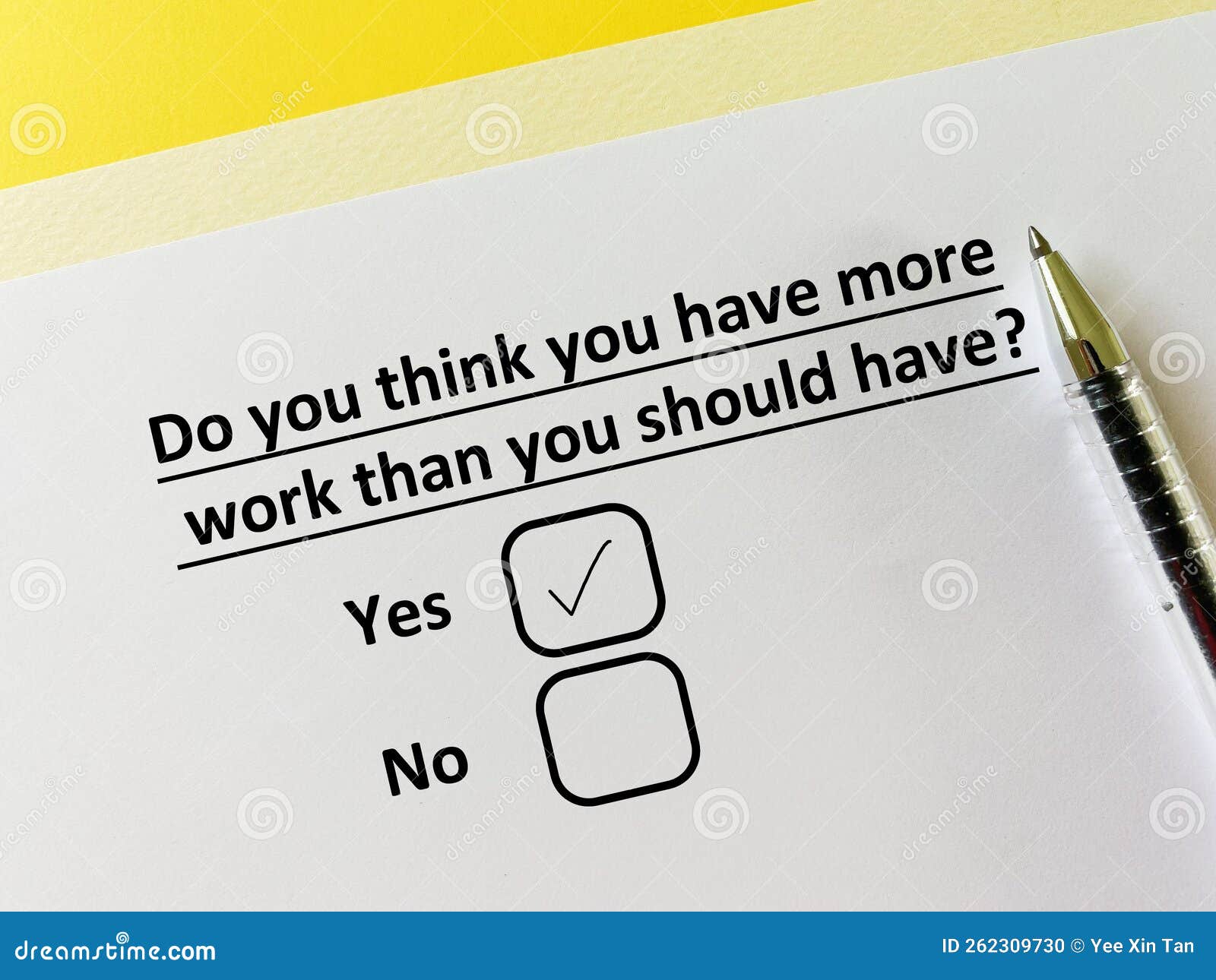 Questionnaire about Academic Performance Stock Photo - Image of choice ...