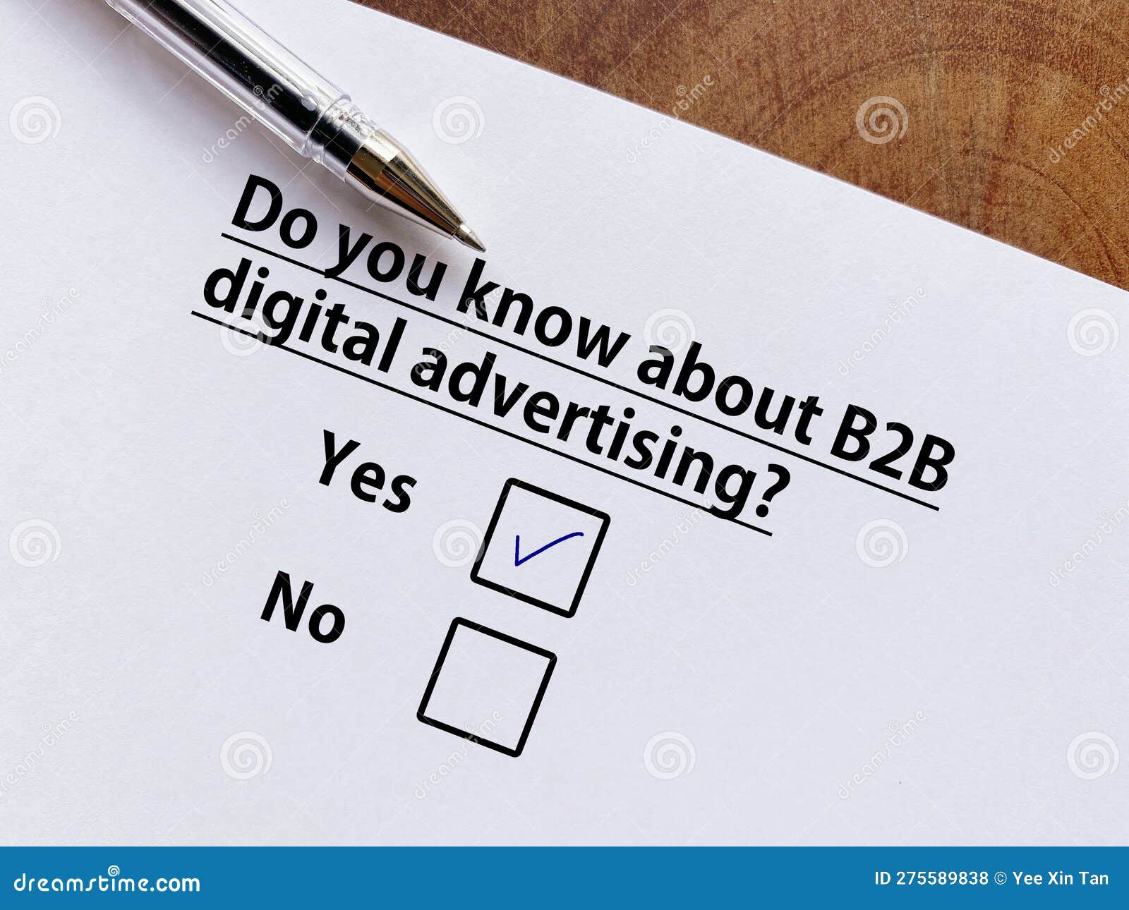 Questionnaire About Advertisement Stock Photography | CartoonDealer.com ...