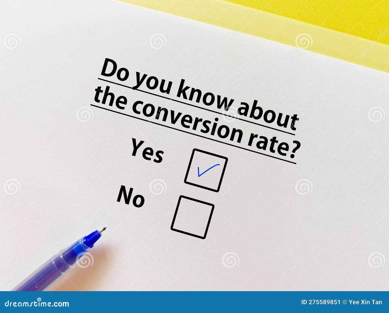 Questionnaire about Advertisement Stock Image - Image of education ...