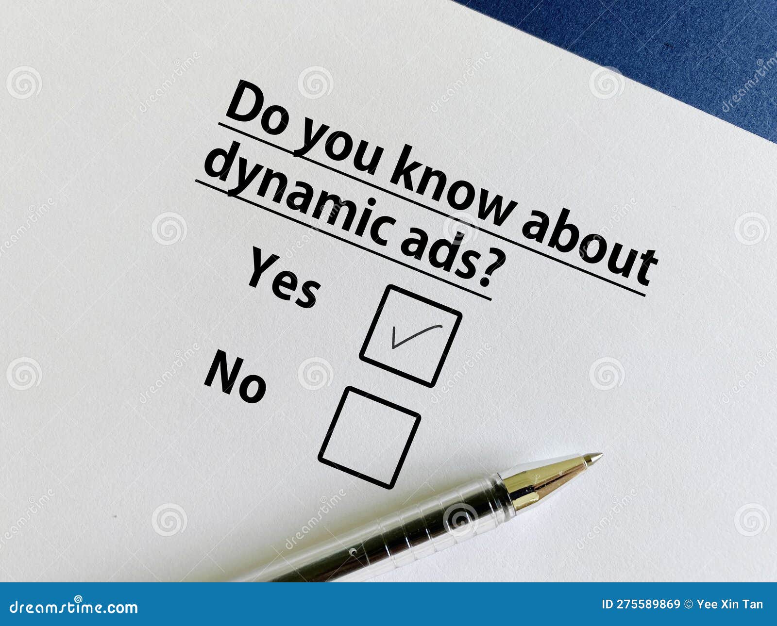 Questionnaire about Advertisement Stock Image - Image of knowledge ...