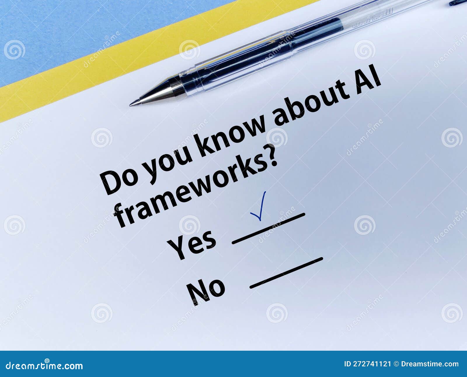 Questionnaire about Artificial Intelligence Stock Illustration ...