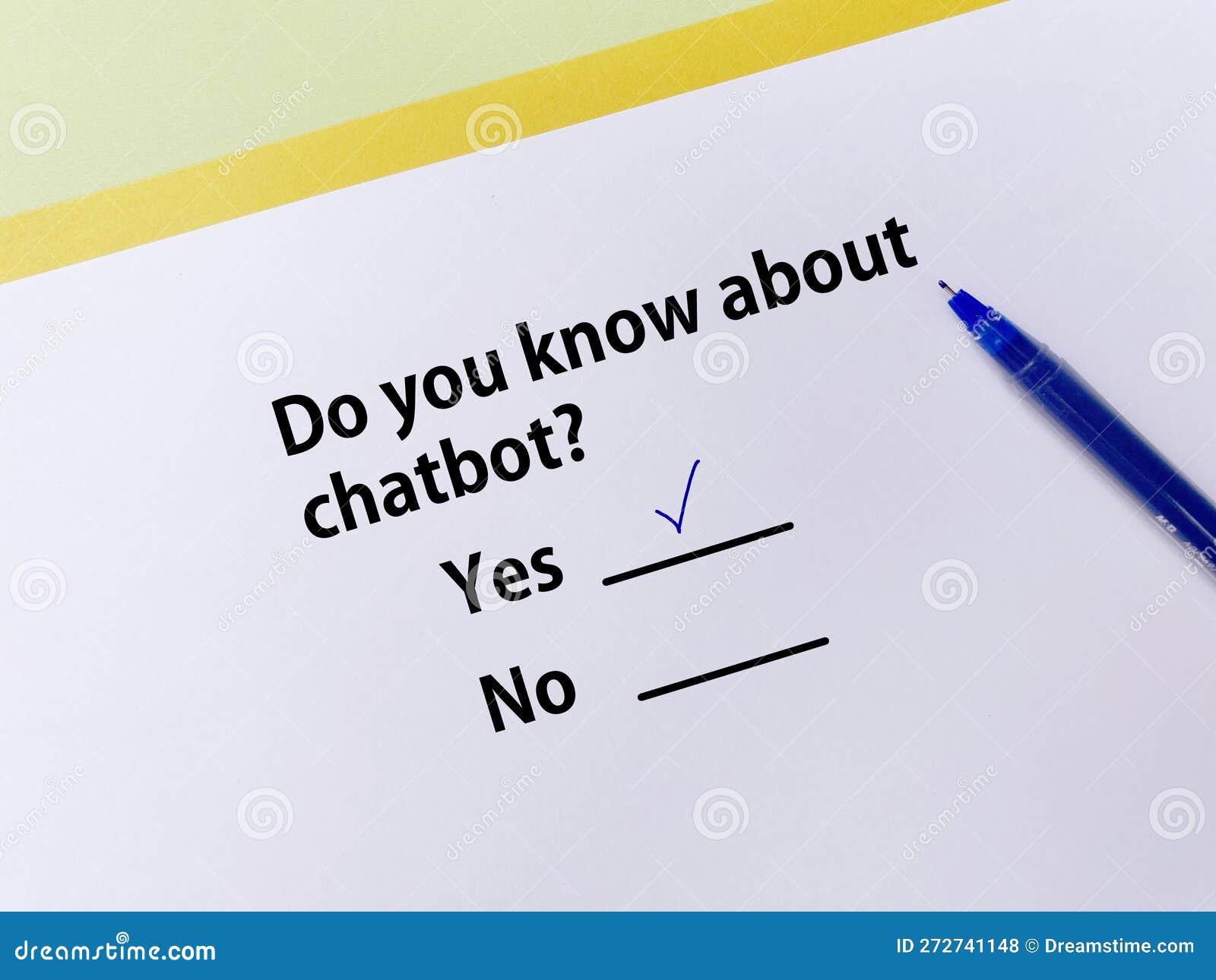 Questionnaire about Artificial Intelligence Stock Photo - Image of ...