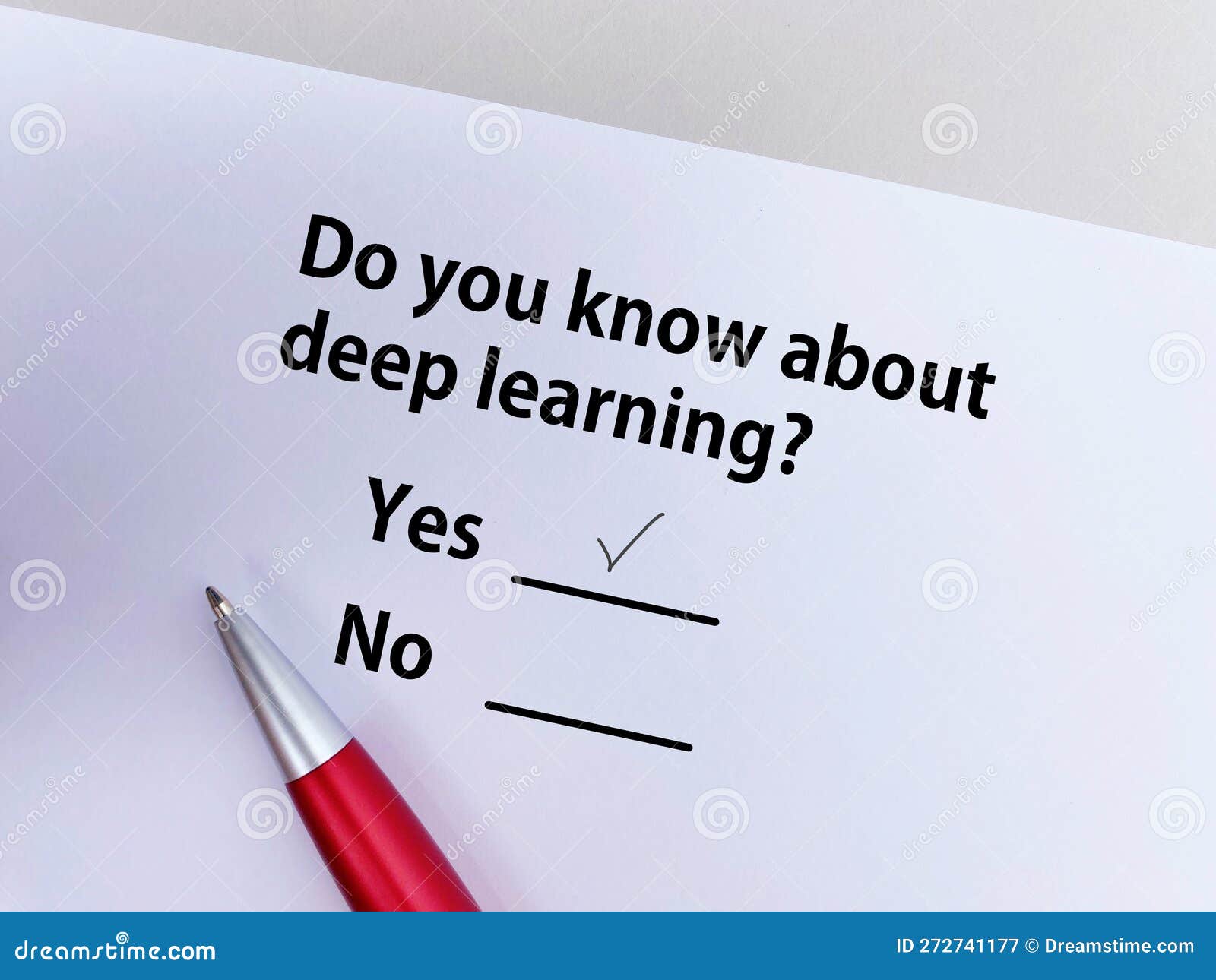 Questionnaire about Artificial Intelligence Stock Illustration ...