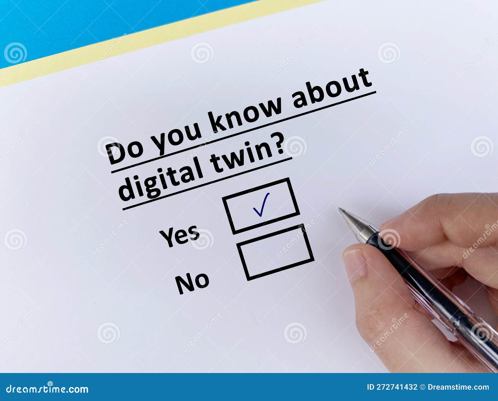 Questionnaire about Artificial Intelligence Stock Photo - Image of ...