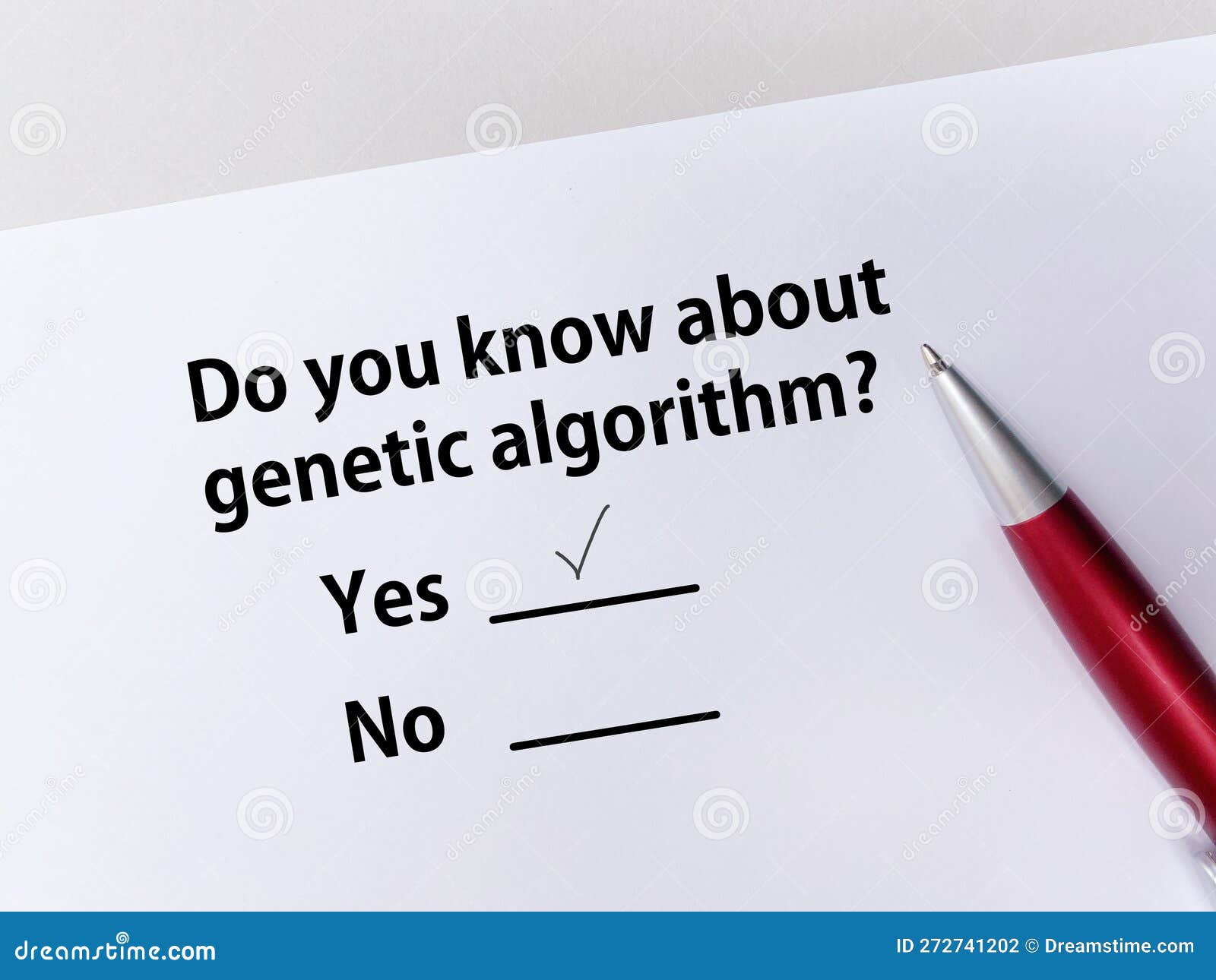 Questionnaire about Artificial Intelligence Stock Illustration ...