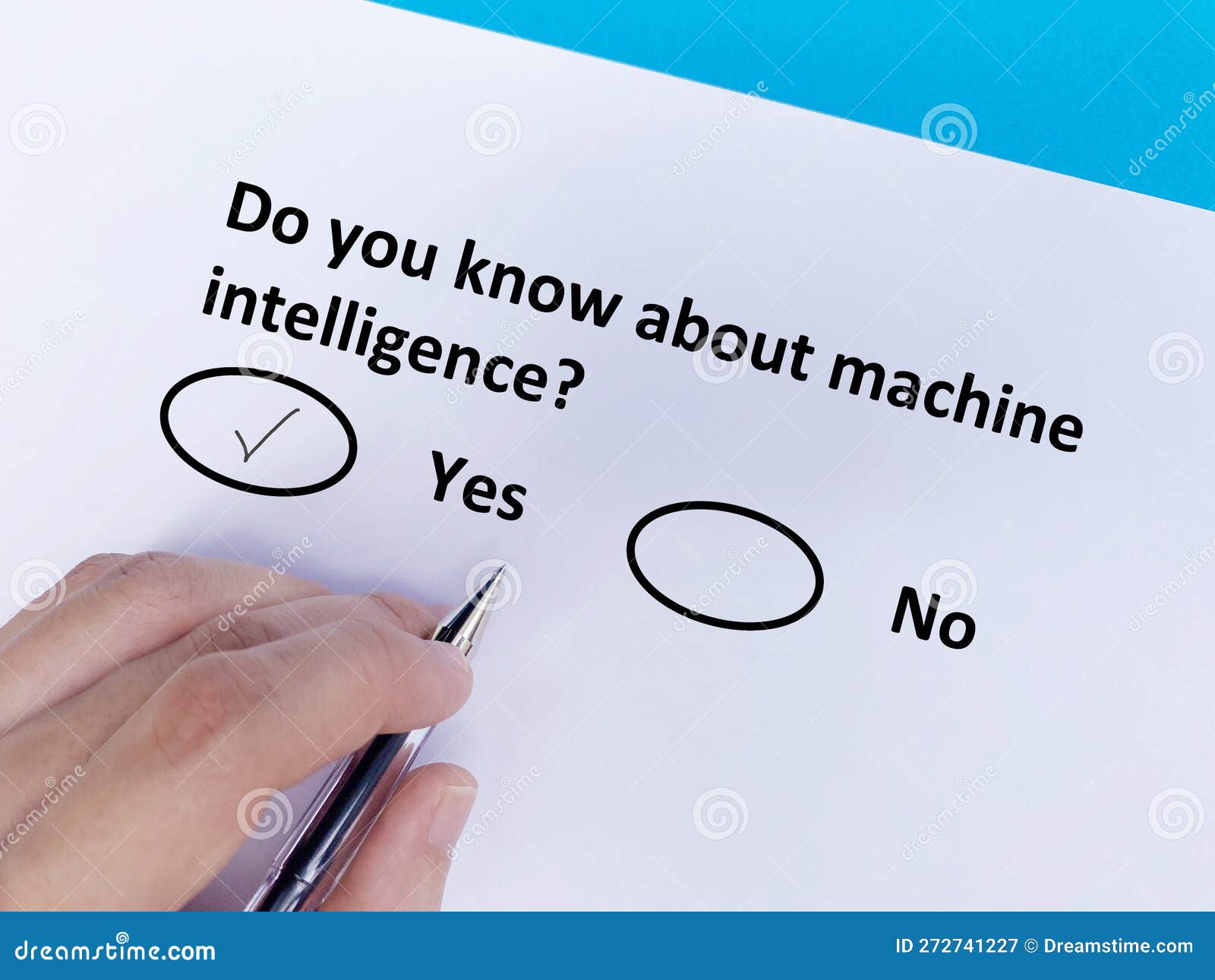 Questionnaire about Artificial Intelligence Stock Illustration ...