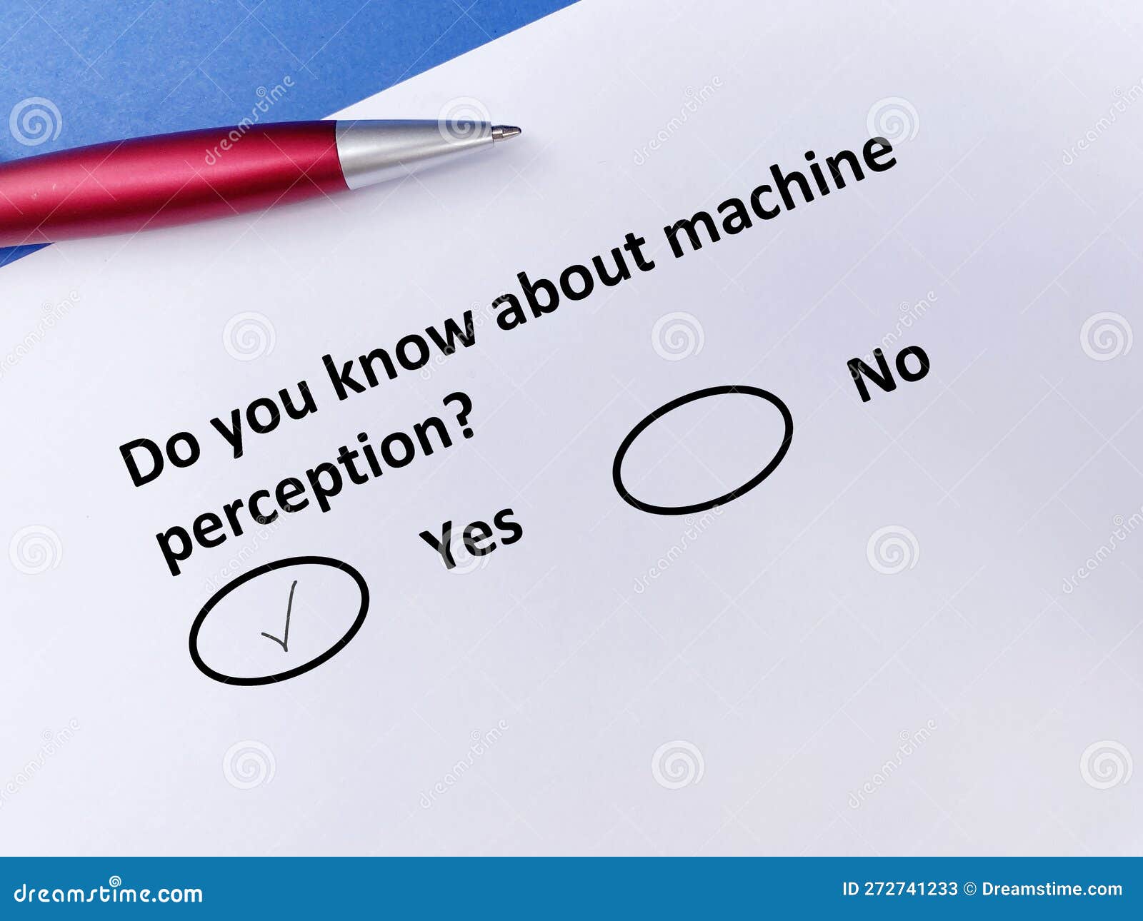 Questionnaire about Artificial Intelligence Stock Illustration ...