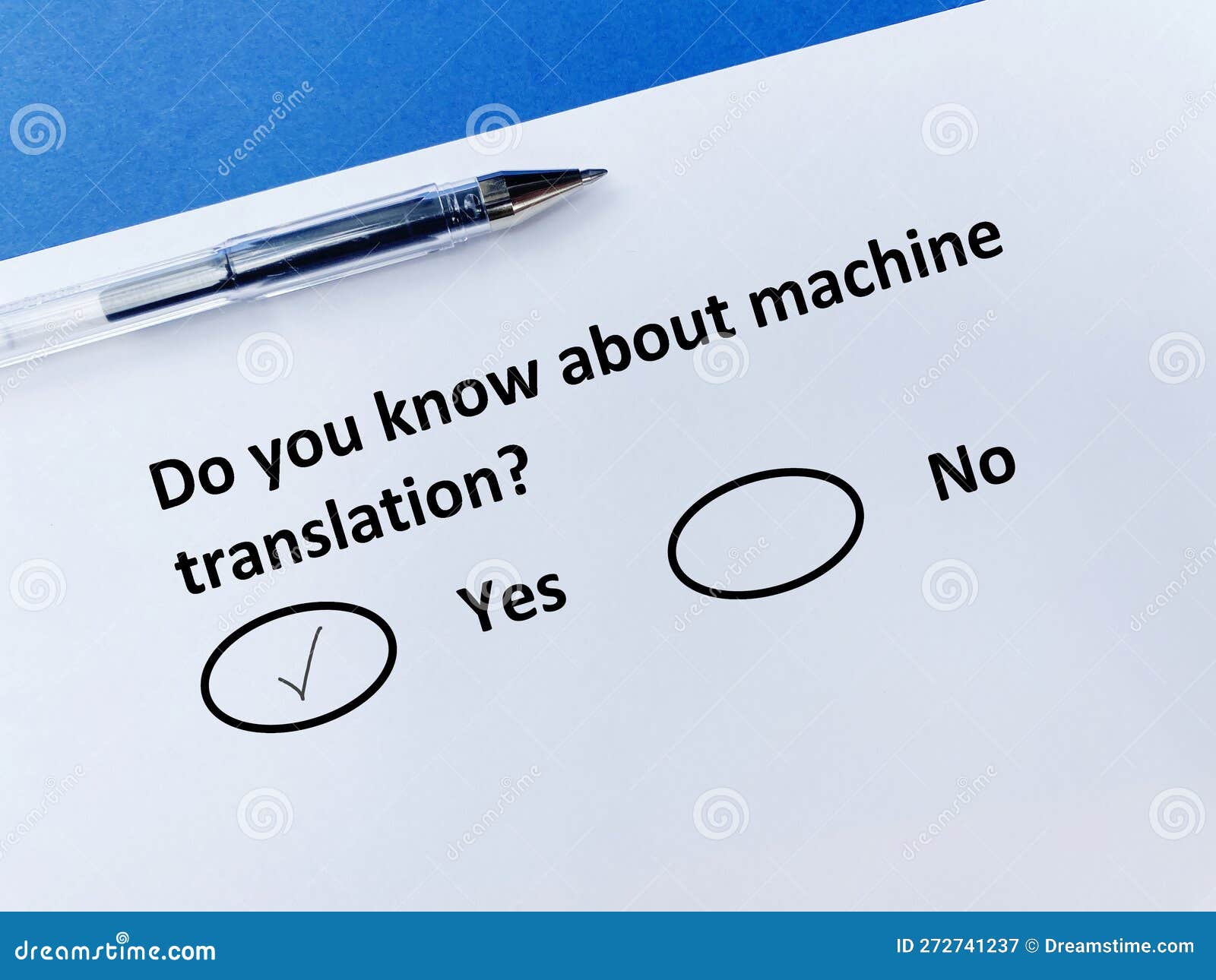 Questionnaire about Artificial Intelligence Stock Illustration ...