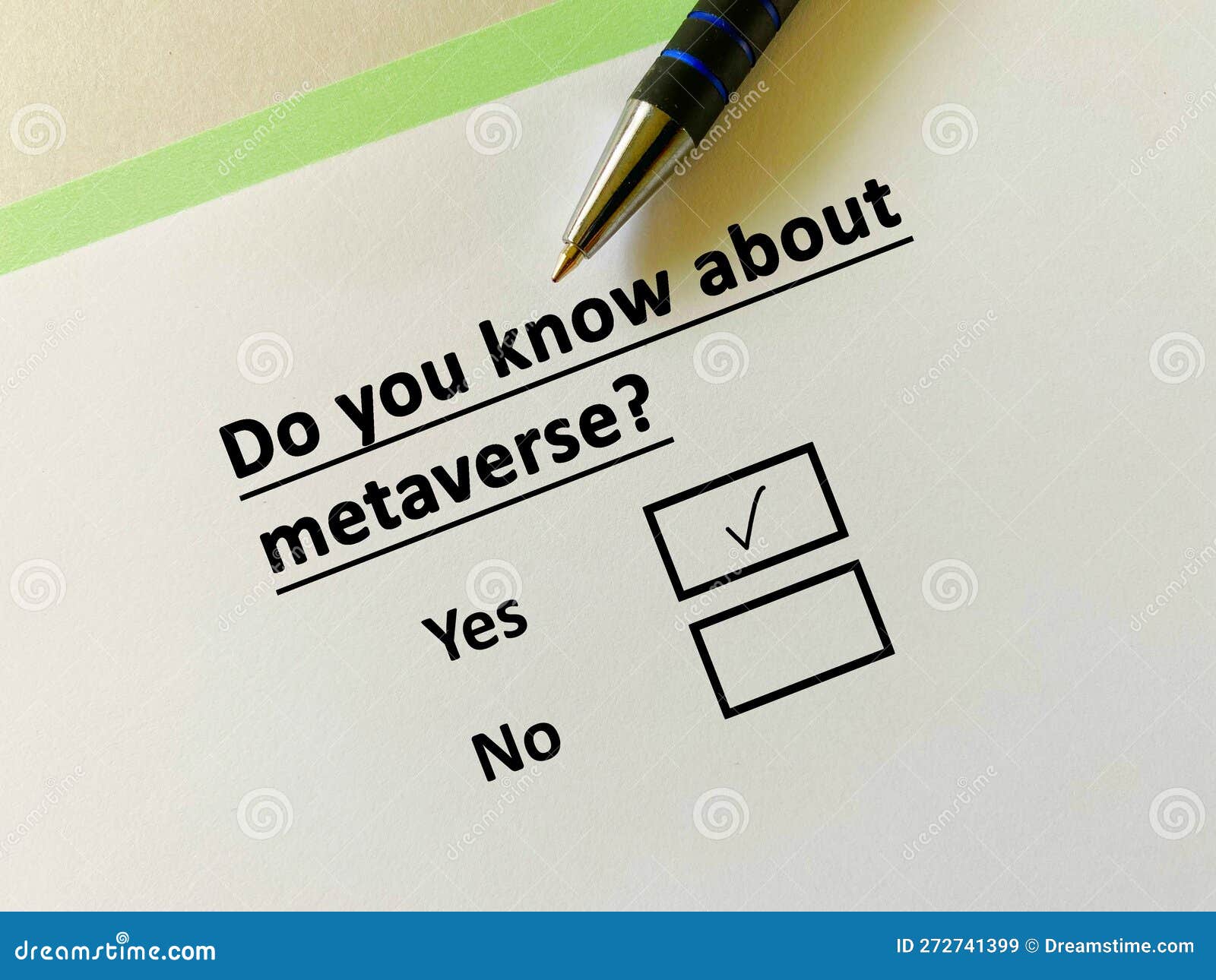Questionnaire about Artificial Intelligence Stock Image - Image of ...