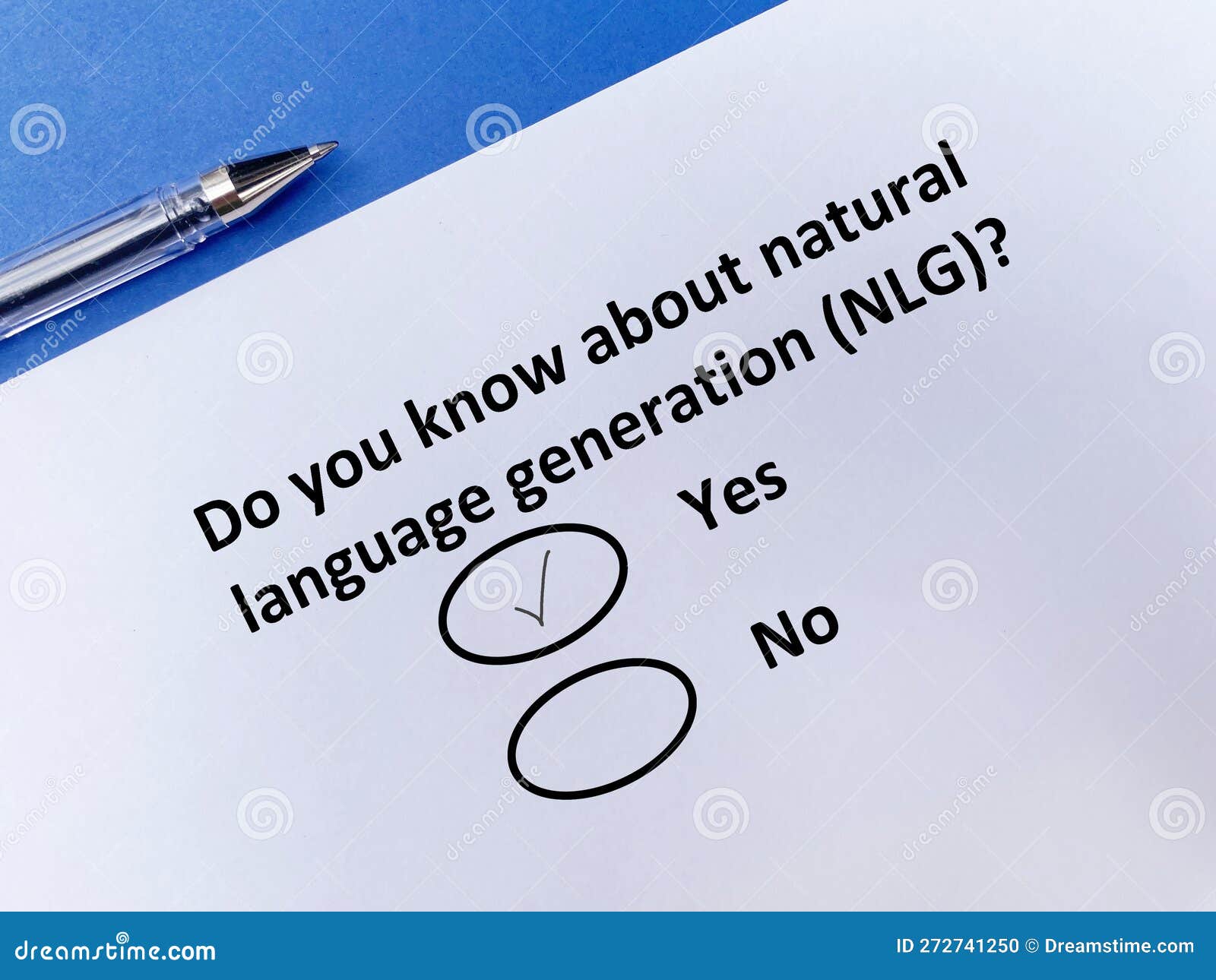 Questionnaire about Artificial Intelligence Stock Photo - Image of ...