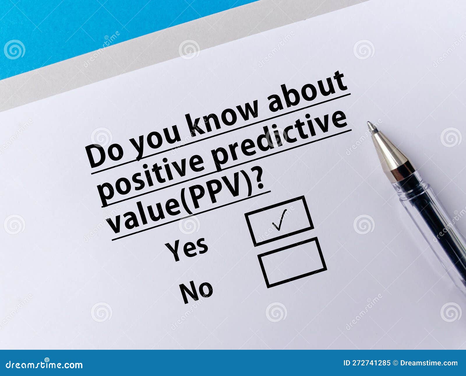 Questionnaire about Artificial Intelligence Stock Image - Image of ...