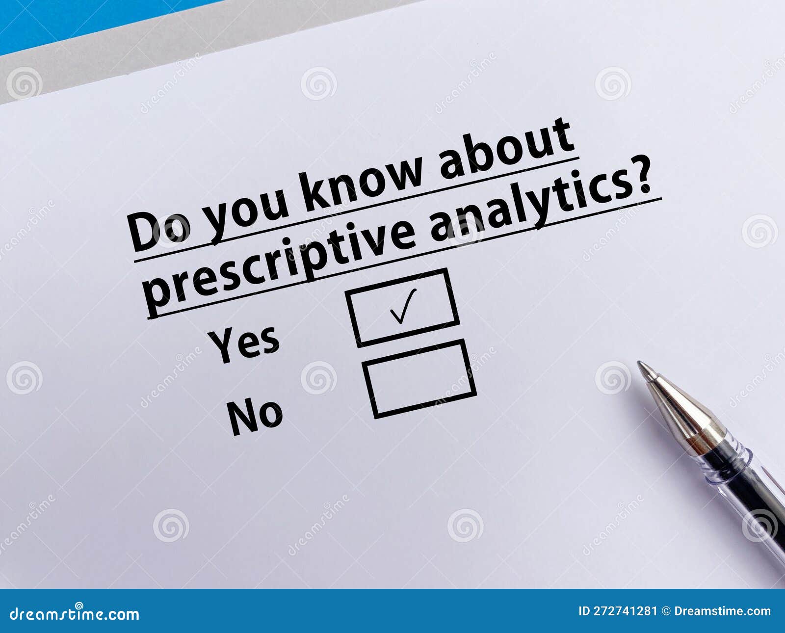 Questionnaire about Artificial Intelligence Stock Image - Image of ...