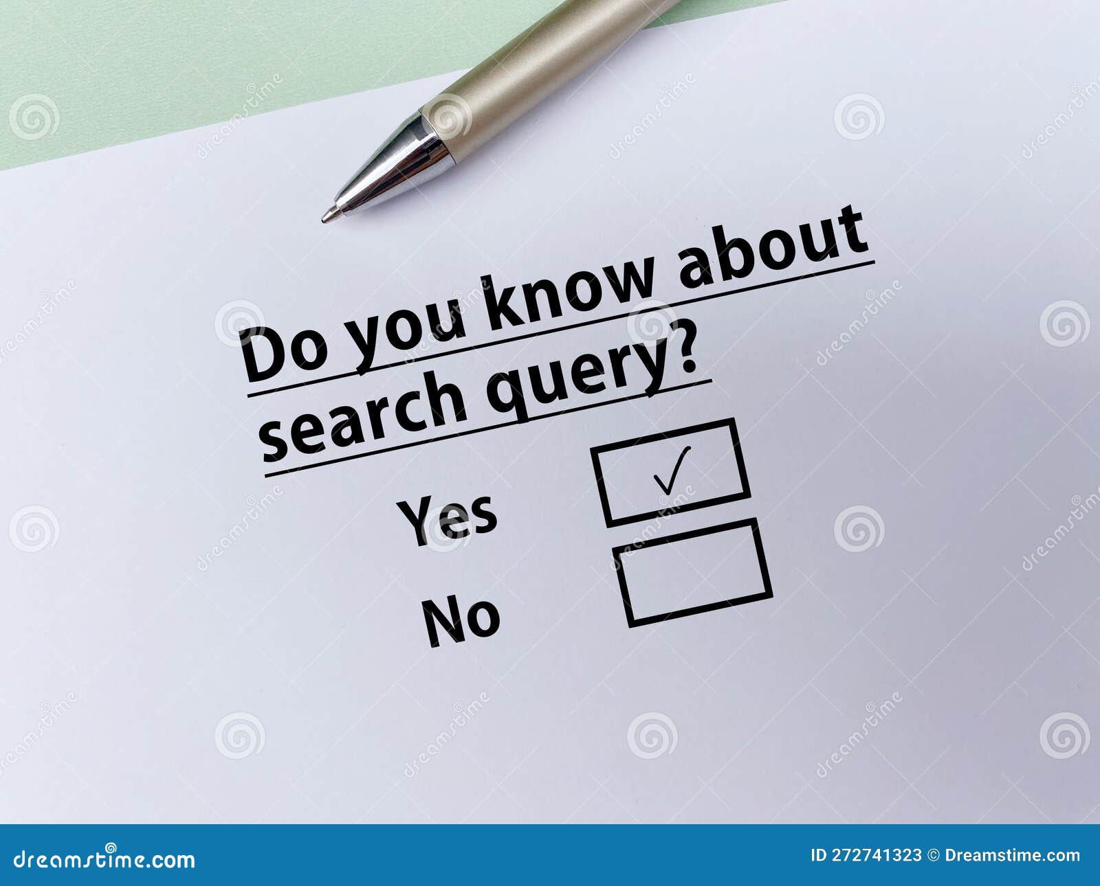 Questionnaire about Artificial Intelligence Stock Image - Image of ...